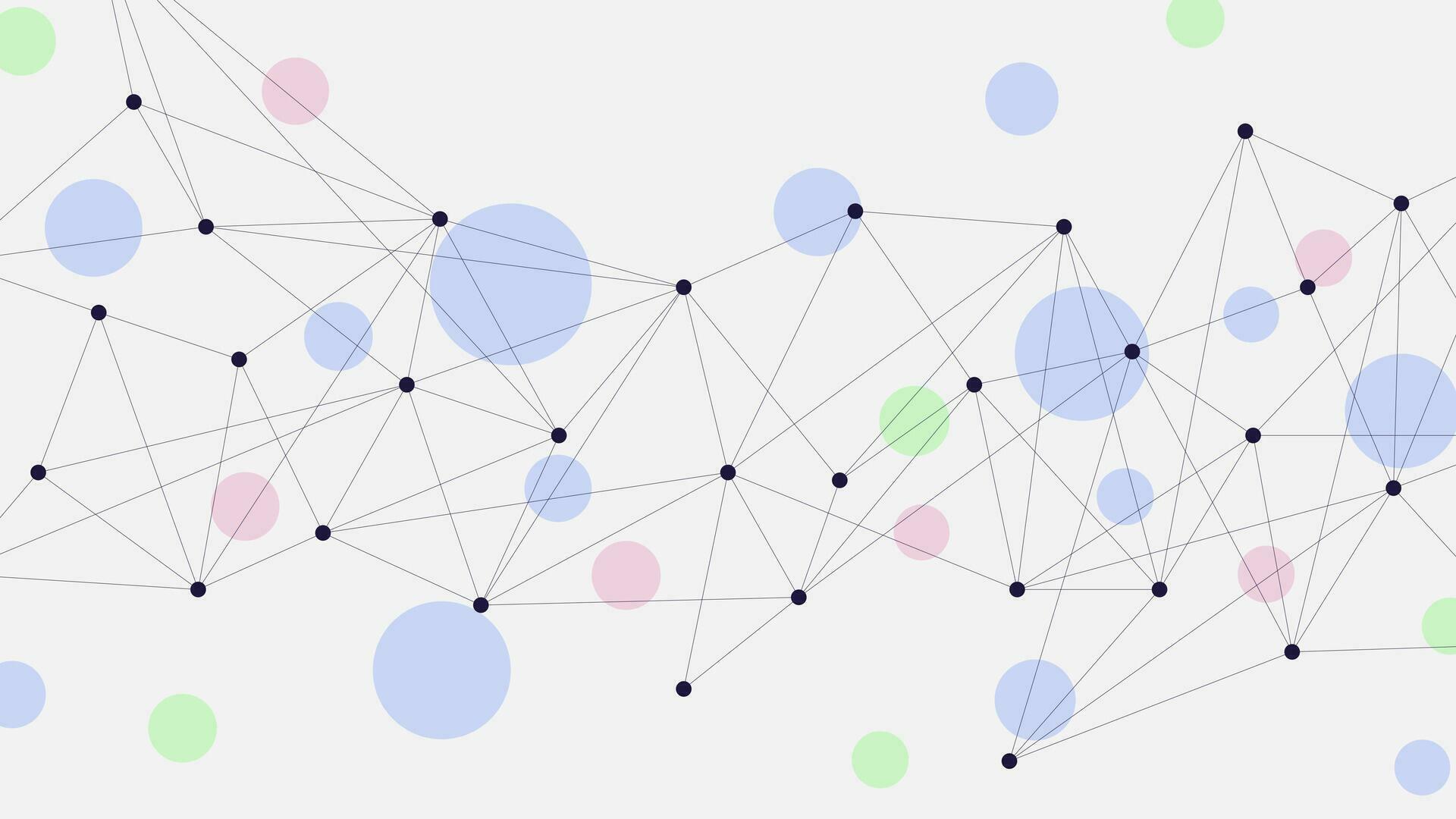 Abstract Connecting Dots And Lines For Digital Data Visualization