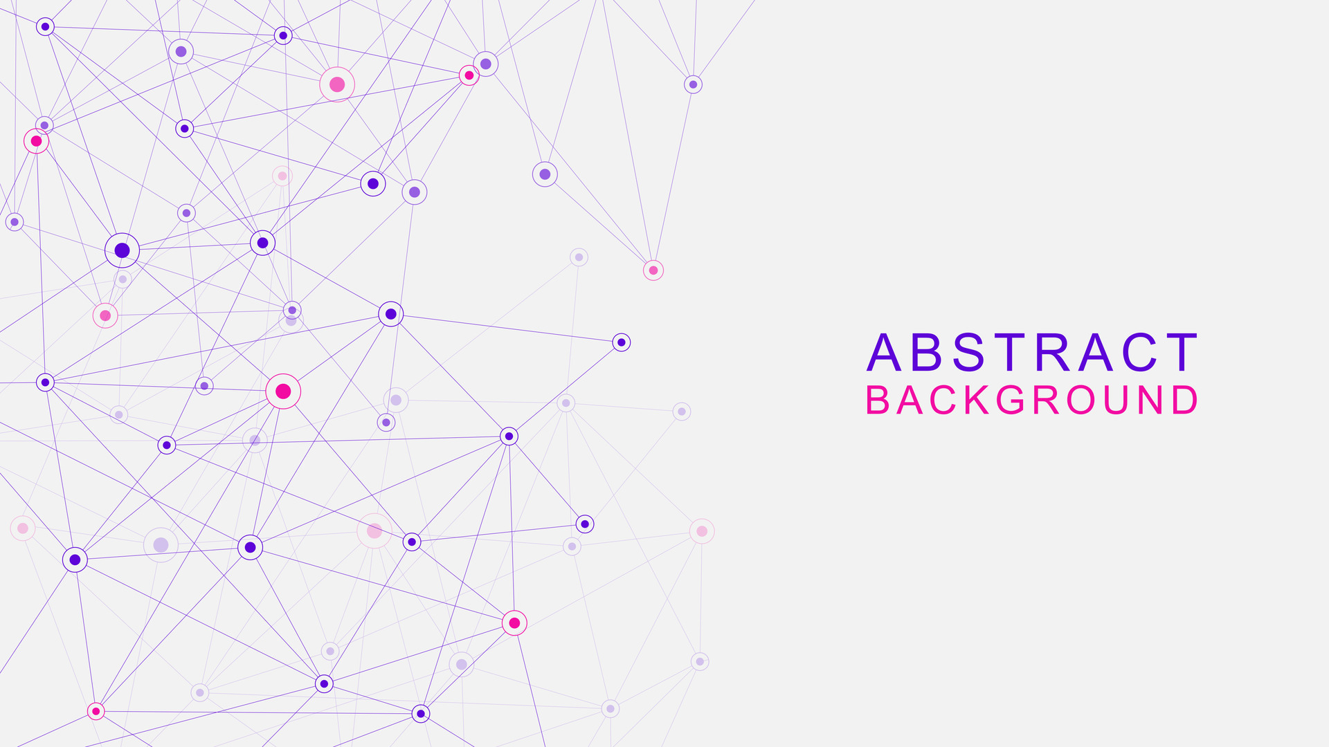 Abstract Global Network Connection With Connected Points And Lines