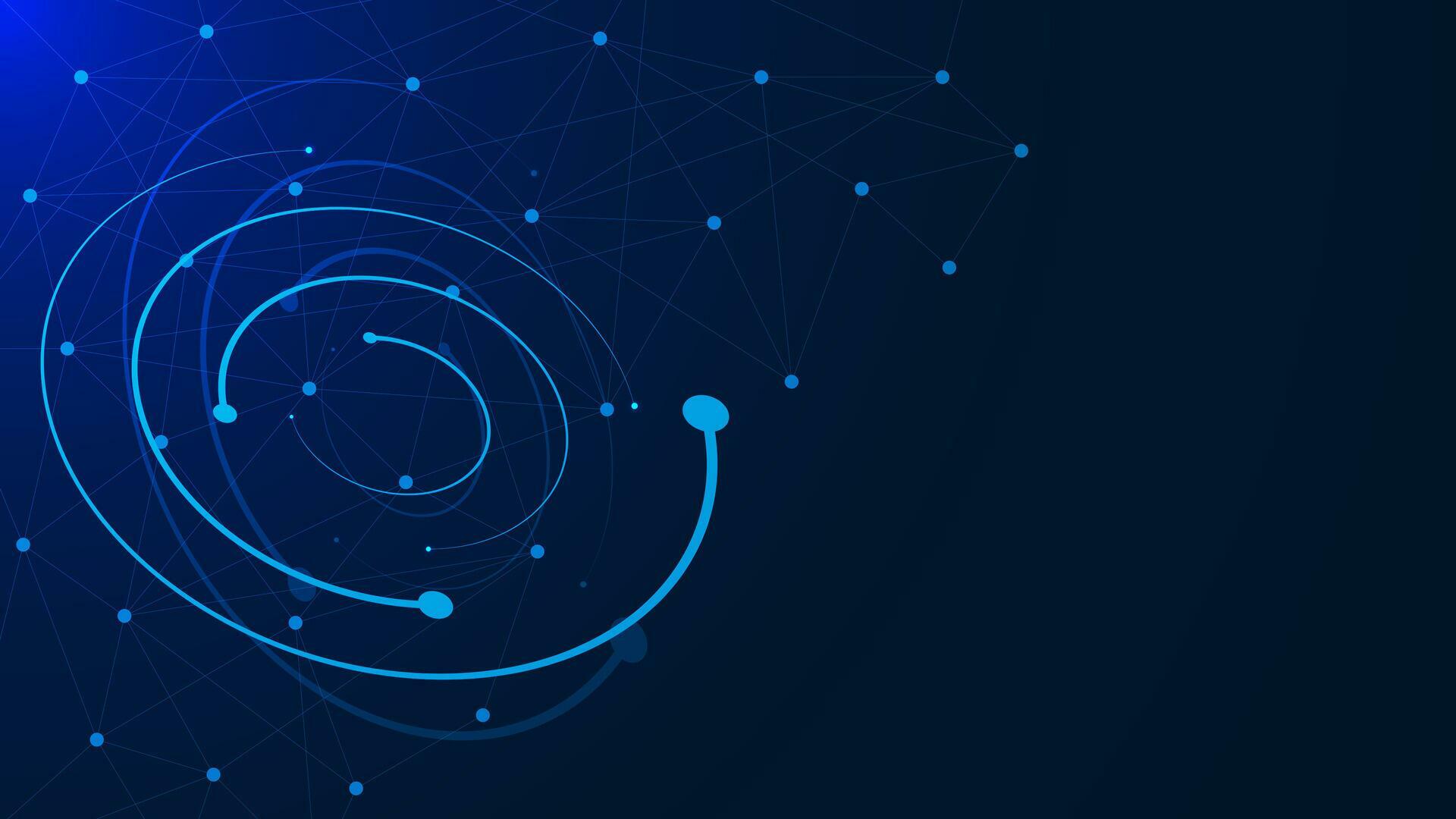 Abstract Global Network Connection Concept Big Data Visualization