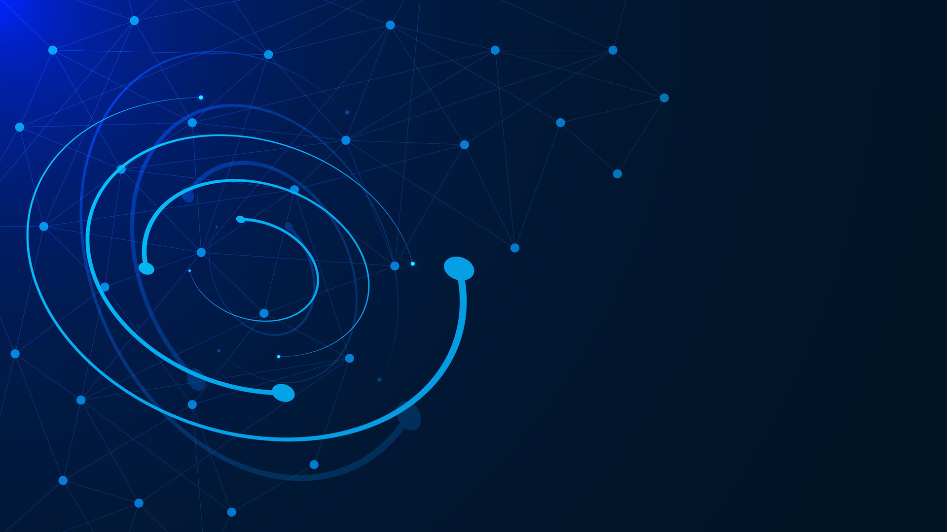 Abstract Global Network Connection Concept Big Data Visualization
