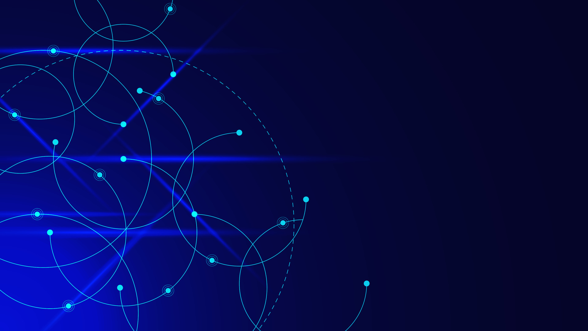 Abstract connected circle lines and points for network connection, social networking and global ...