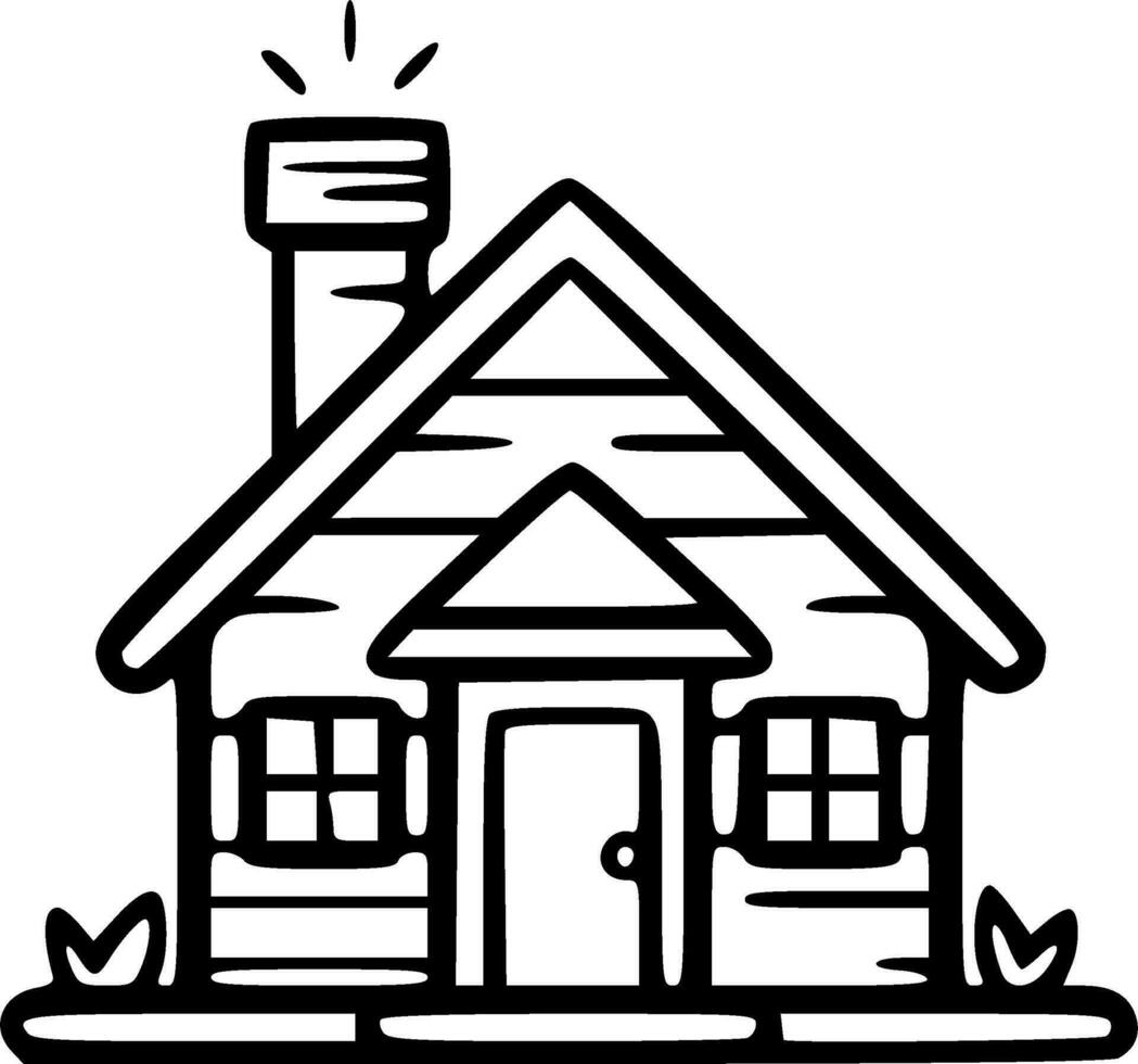 House icon monochrome vector illustration 25257792 Vector Art at Vecteezy