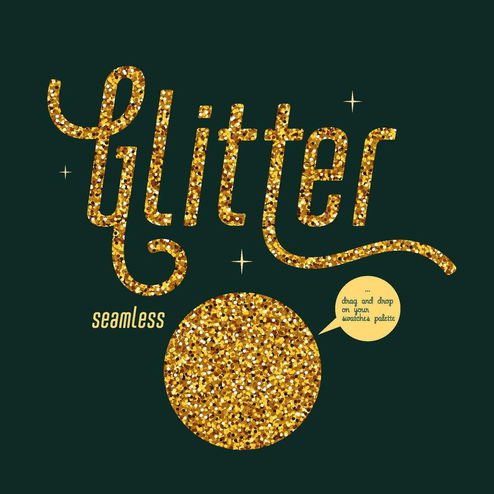 Gold glitter seamless pattern, Shiny party background with golden shimmer texture. Holiday ...