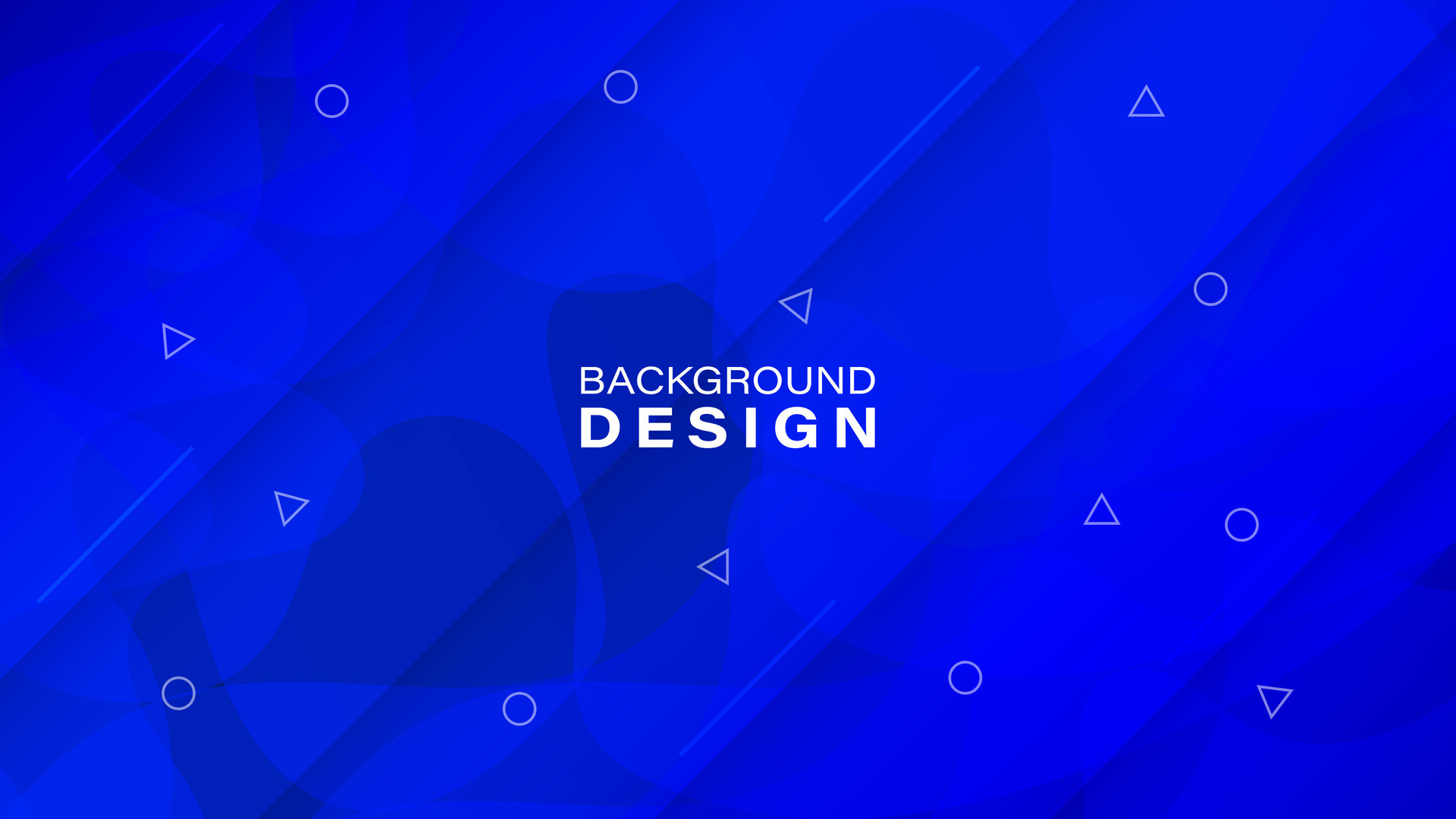 Abstract gradient blue geometric background. Dynamic shape composition. Vector illustration ...