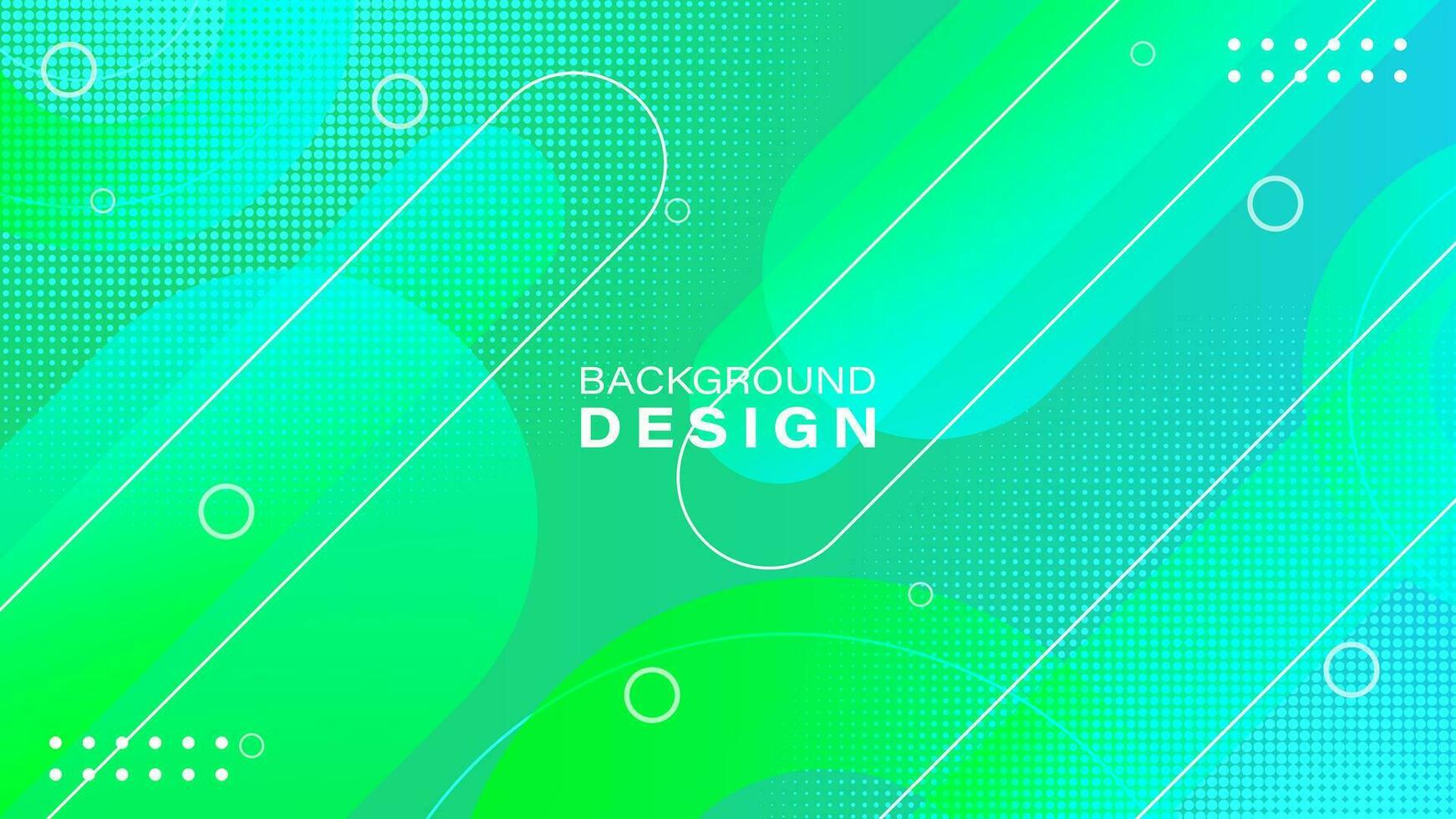 Abstract blue and green gradient geometric background. Dynamic shape composition. Vector ...