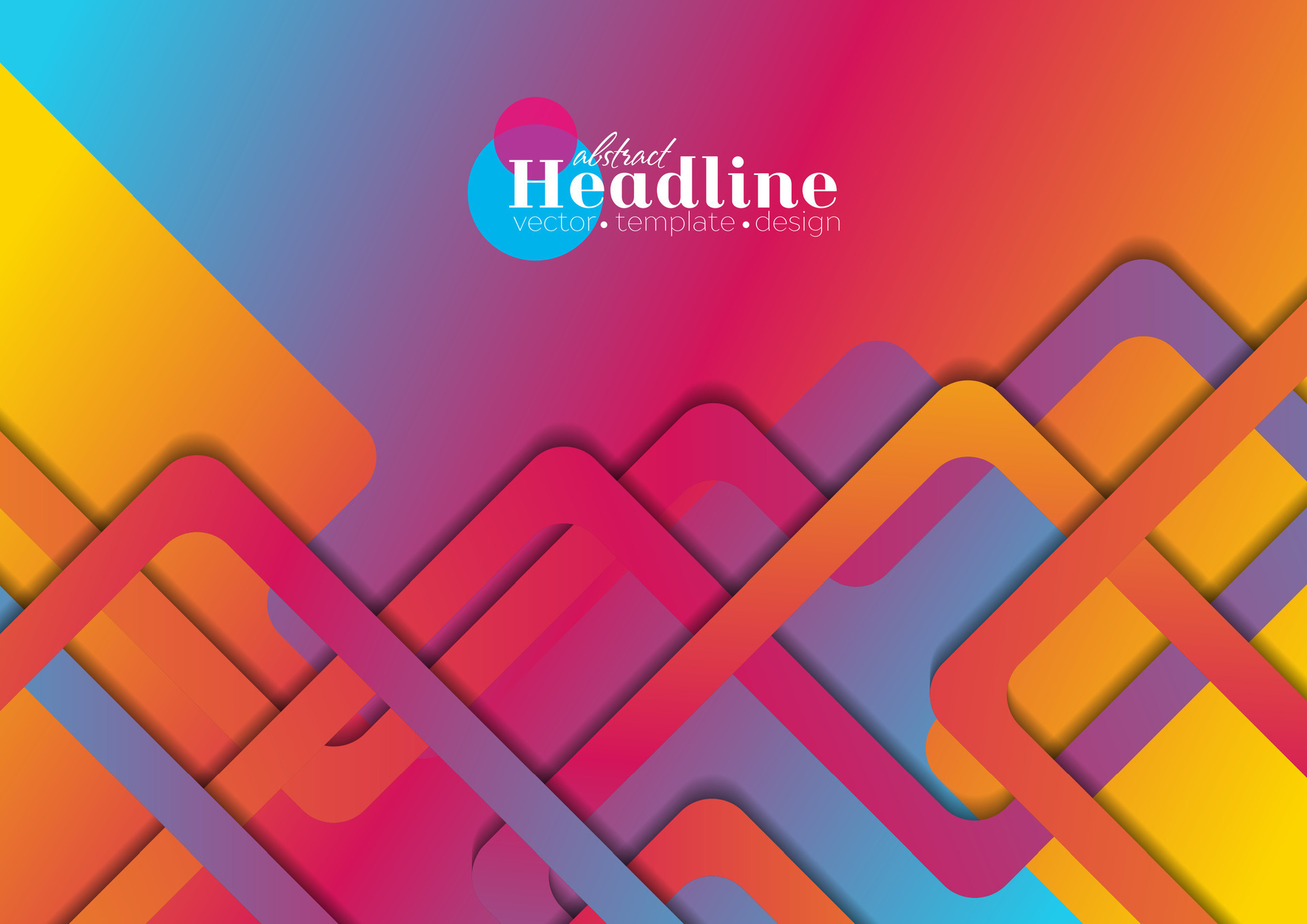 Vibrant gradient abstract geometric background 25264258 Vector Art at ...