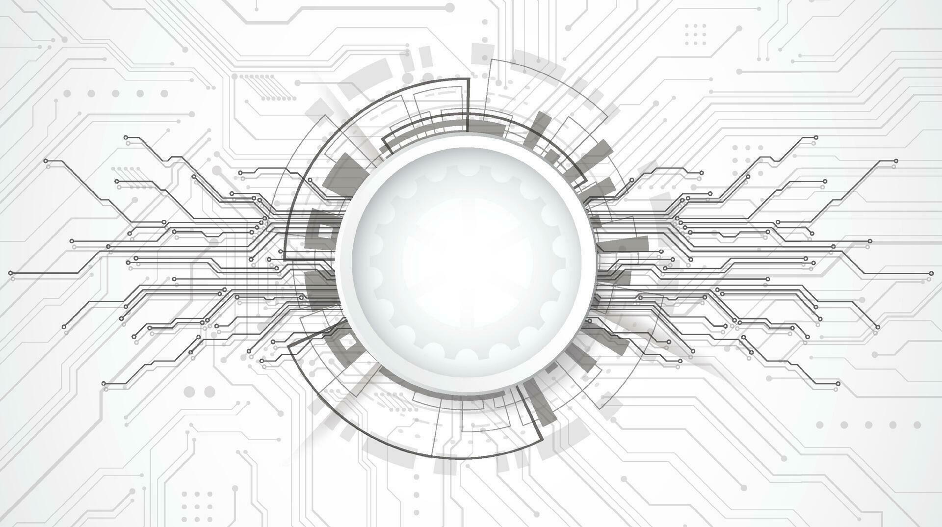 Abstract 3d Design Background With Technology Dot And Line Circuit