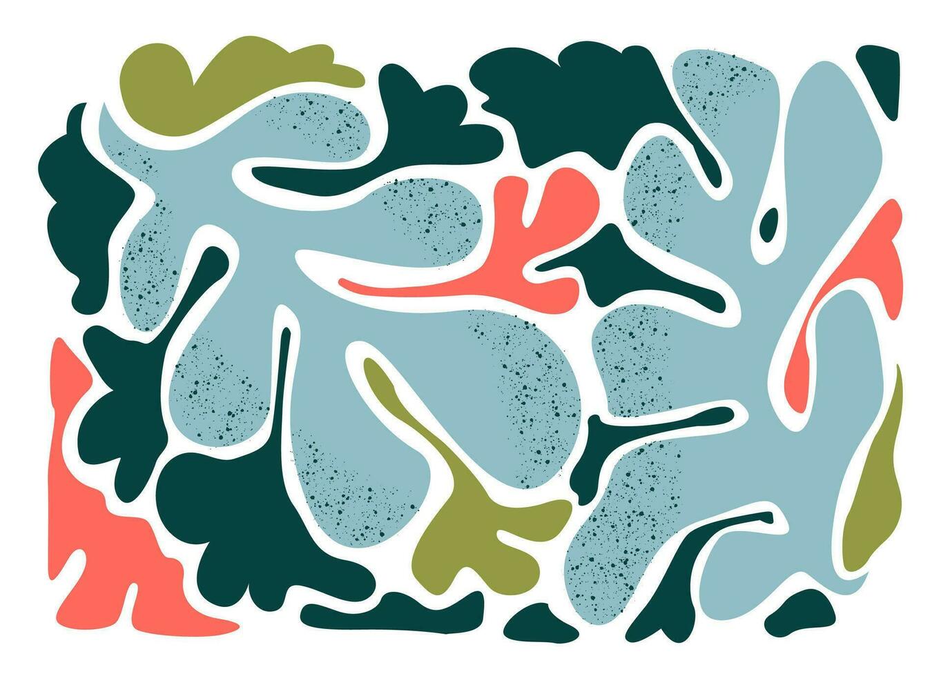 Groovy abstract flowers poster. Matisse abstract flowers. Modern naive ...