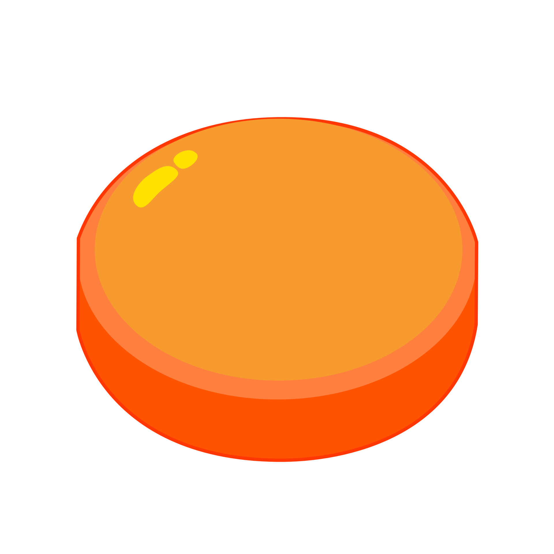 Orange 3d Button Icon Background For Web Or Print Design Element 25270211 Png