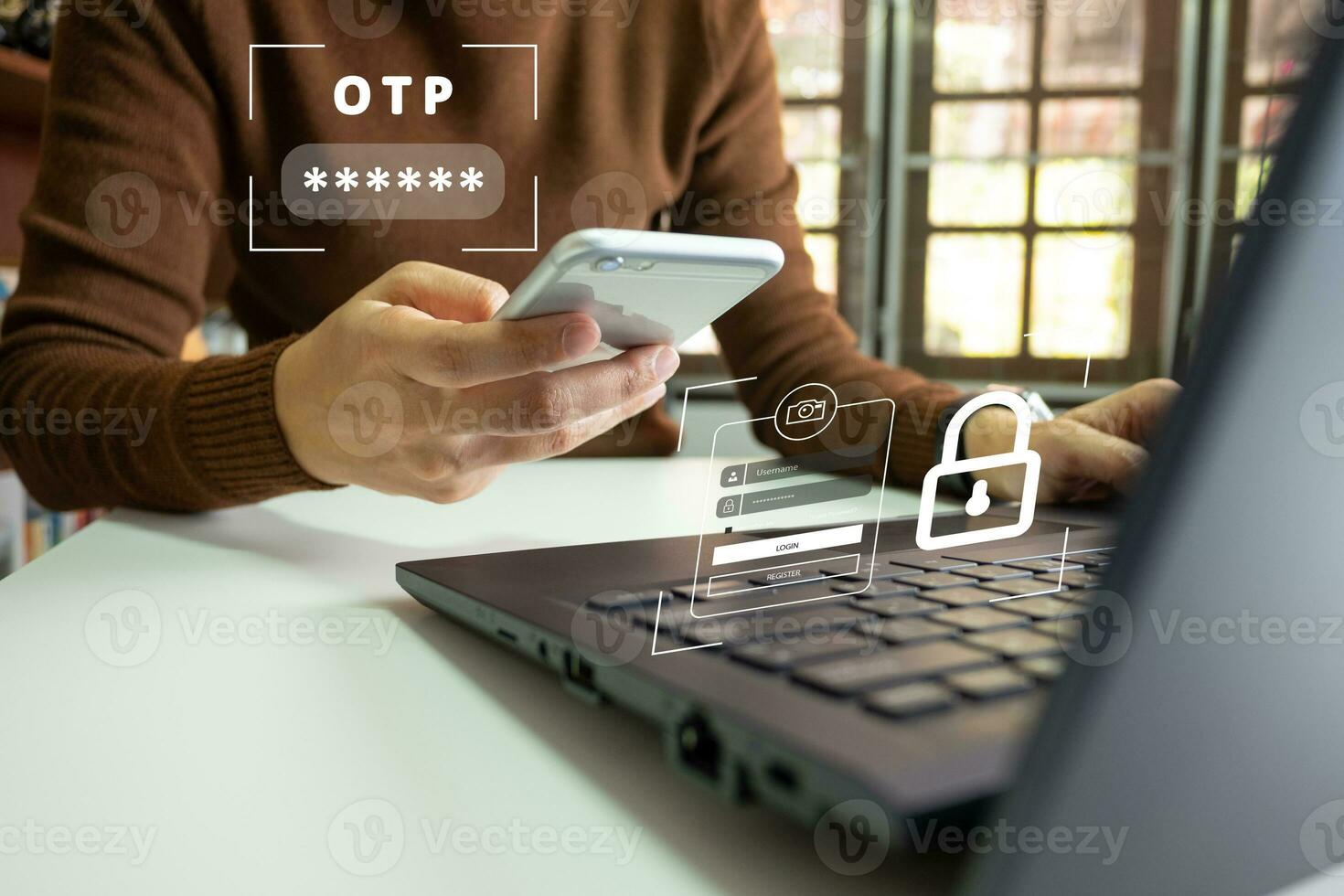 Verification Of Information With Finger Print By Smart Phone Internet Security Online