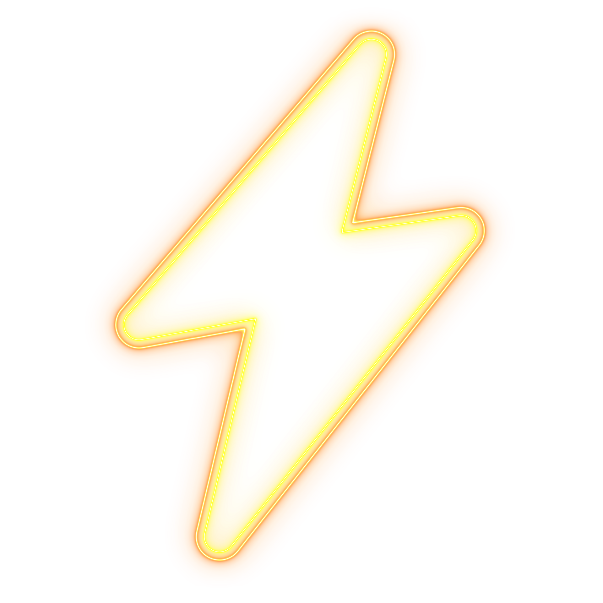 Retro 90s neon lightning shape element 25273534 PNG