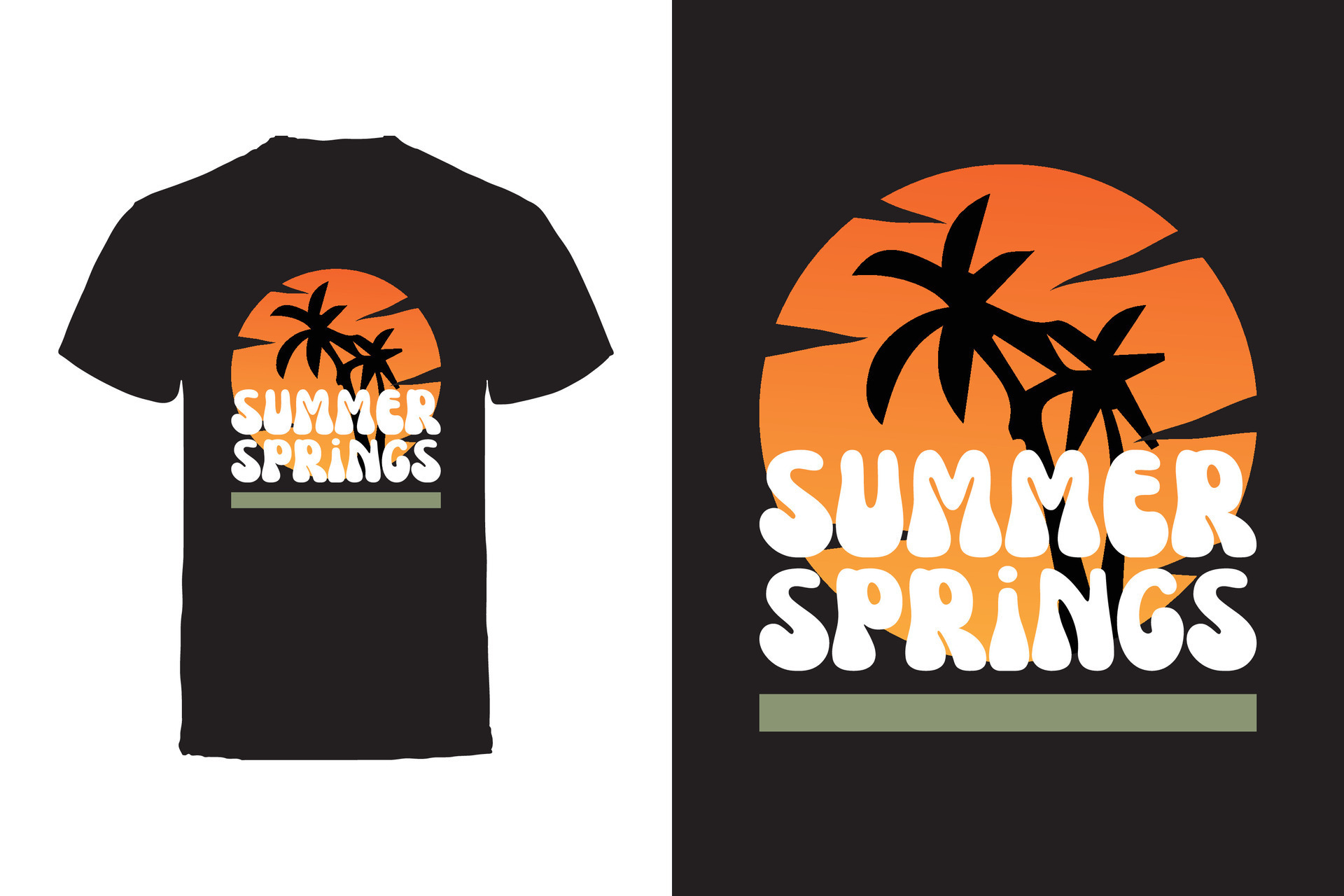 Vector T Shirt Design Summer Typography Vector T Shirt Design
