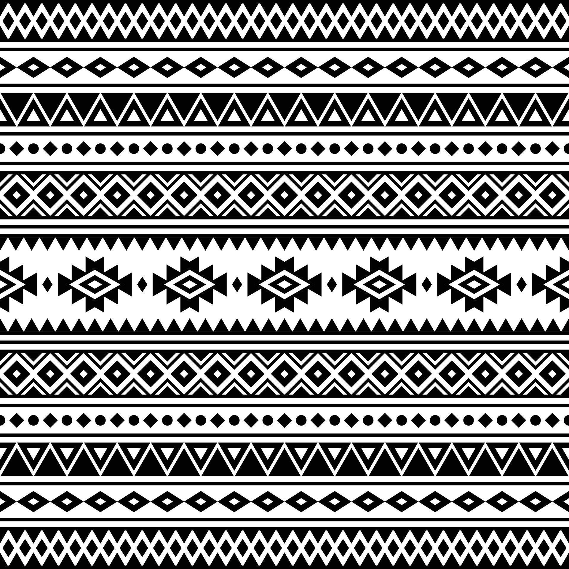 Ethnic geometric abstract. Seamless Native American pattern. Vector ...