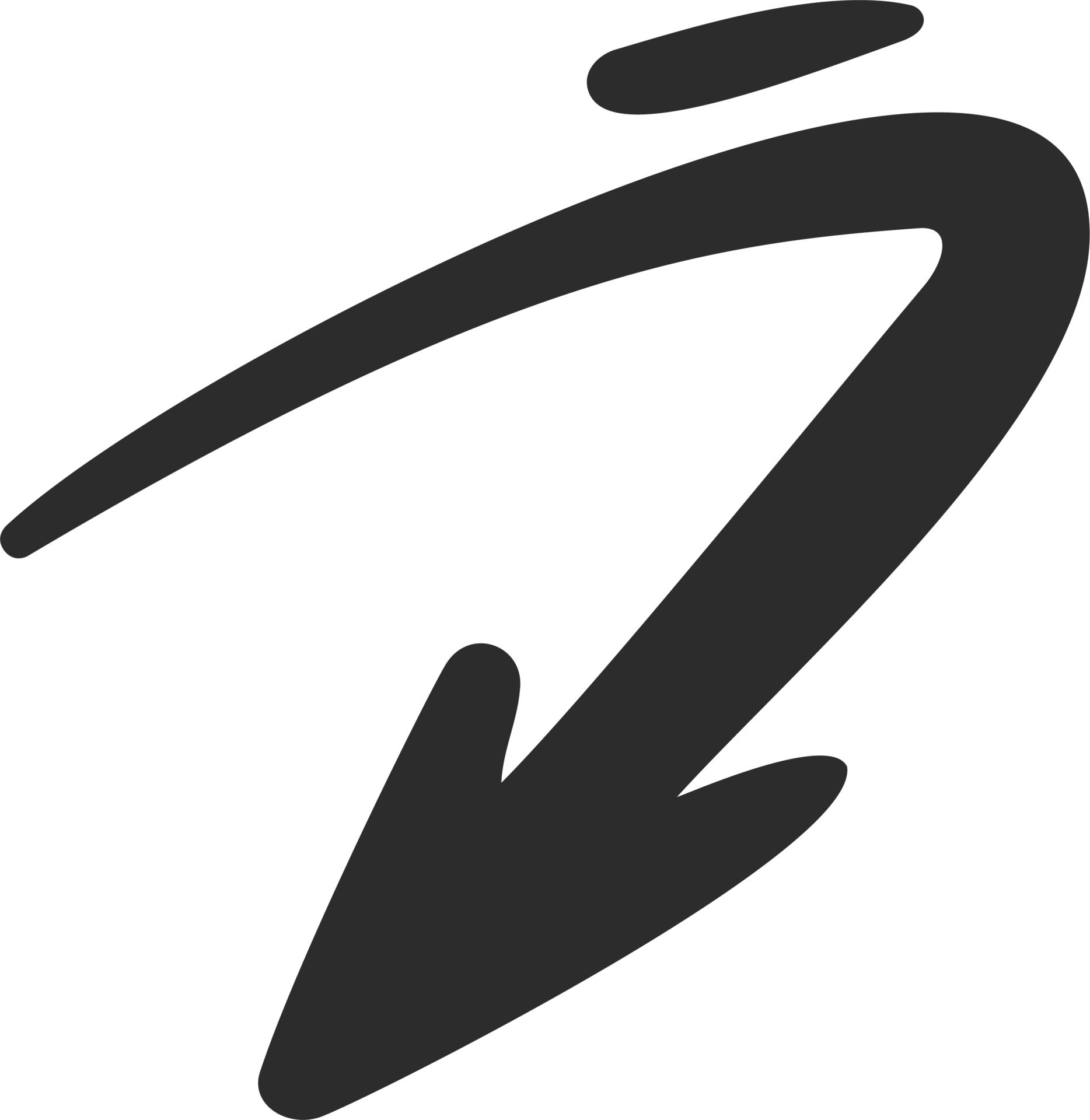 Doodle Arrow Hand Drown Lines And Curve Scribbles Sketch Of Abstract Pointer In Different