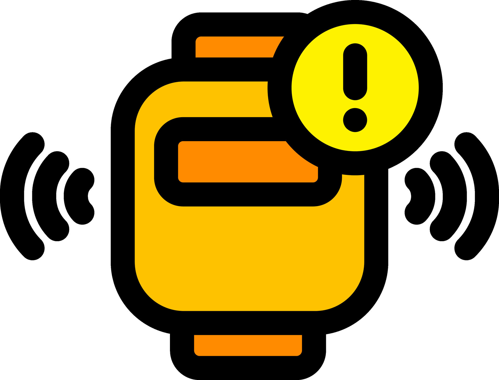 Flat style Warning Smart Watch icon or symbol. 25279520 Vector Art at ... Flat style Warning Smart Watch icon or symbol. 25279520 Vector Art at ...
