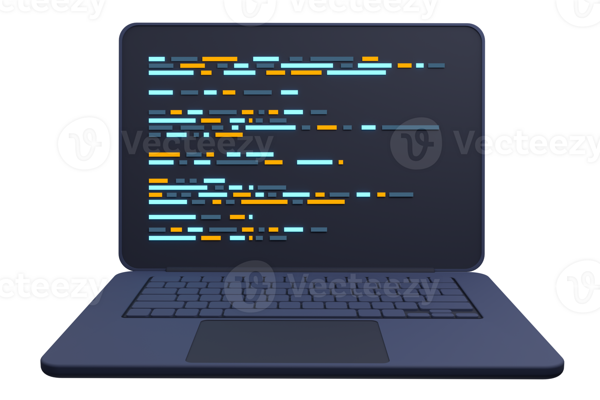 3d Laptop And Program Code Development Web Coding Concept Coding 8785