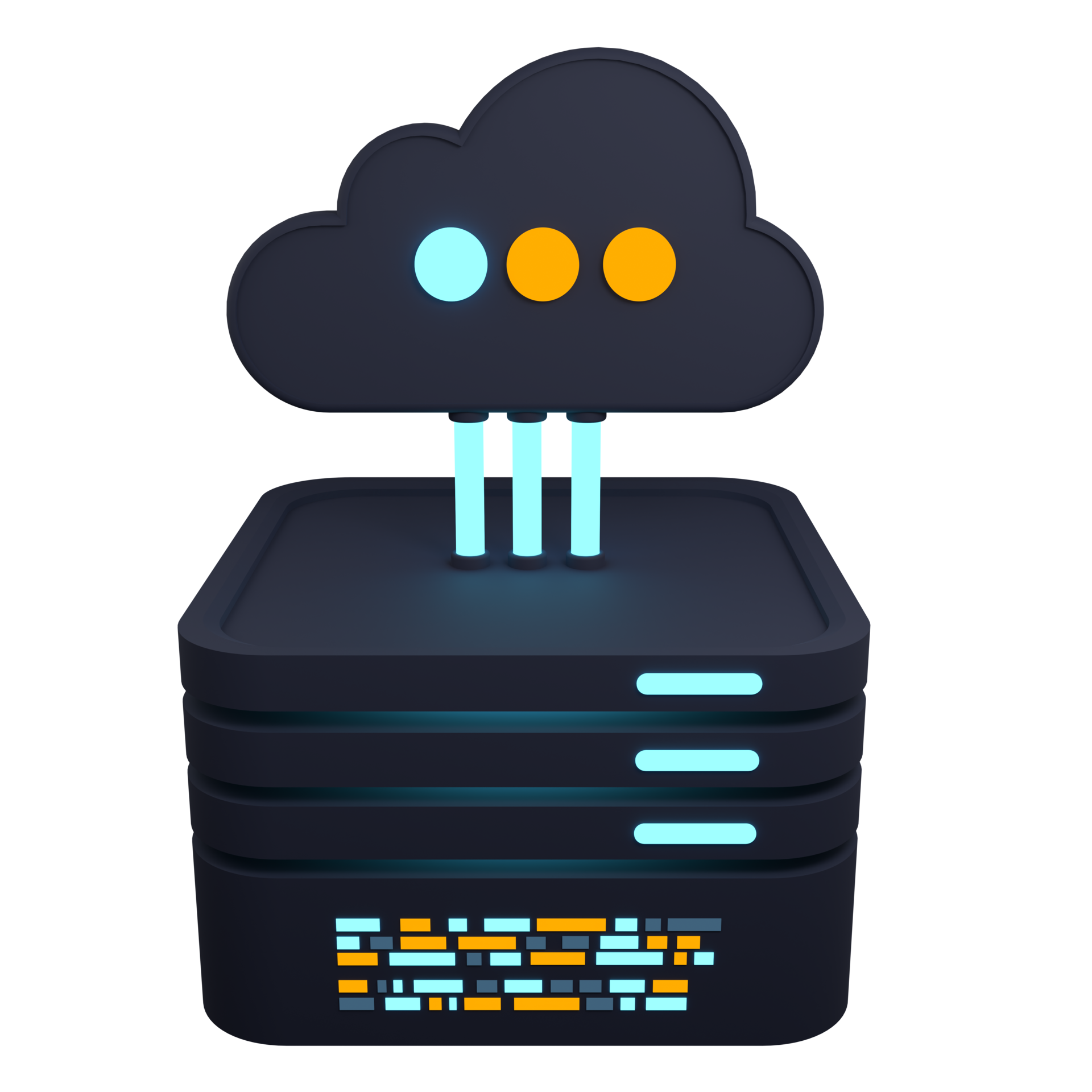 Cloud Computing Technology Cloud Data Center With Hosting Server