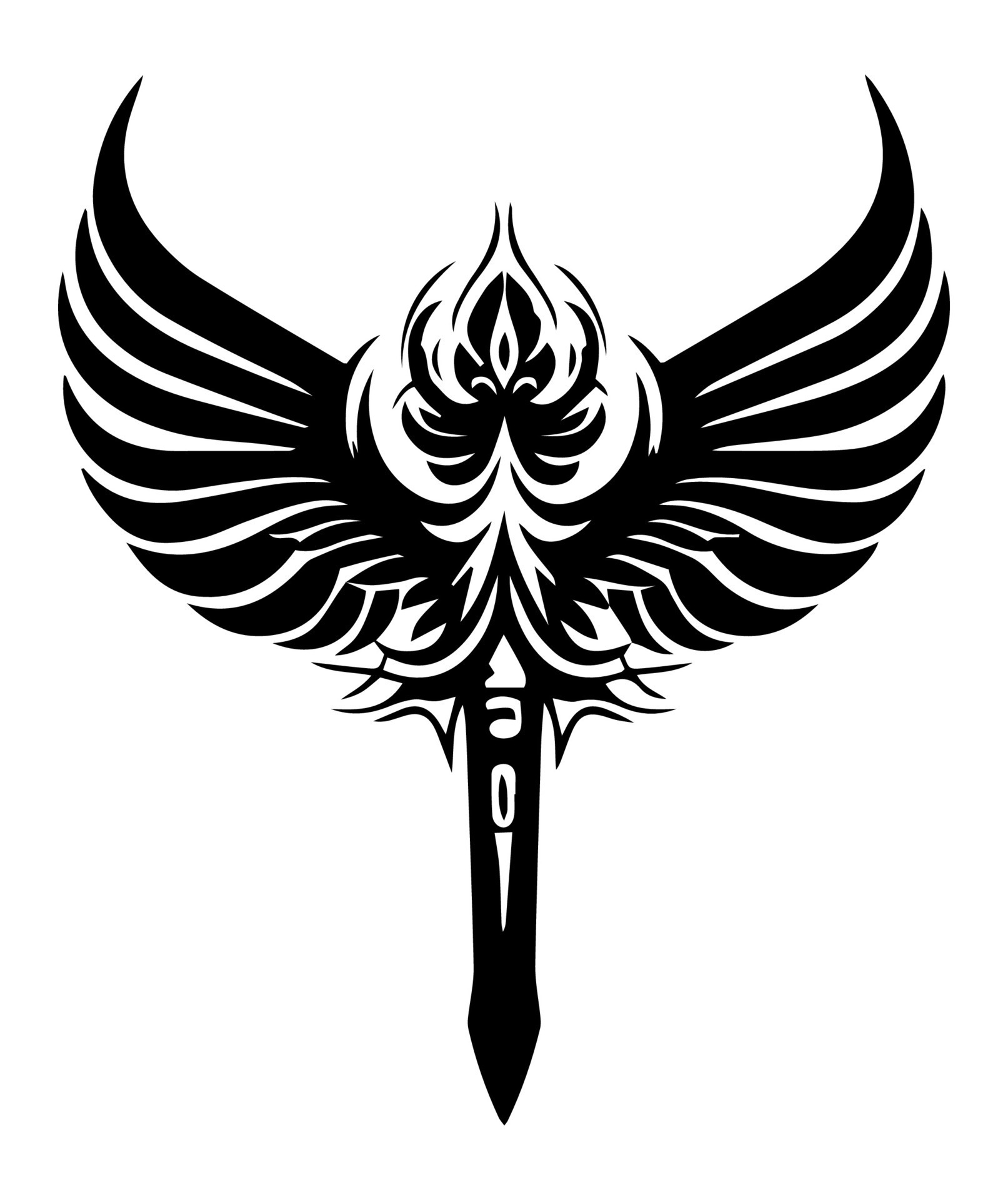 Attention grabbing illustration of a hand drawn dagger sword, creating a powerful logo design ...