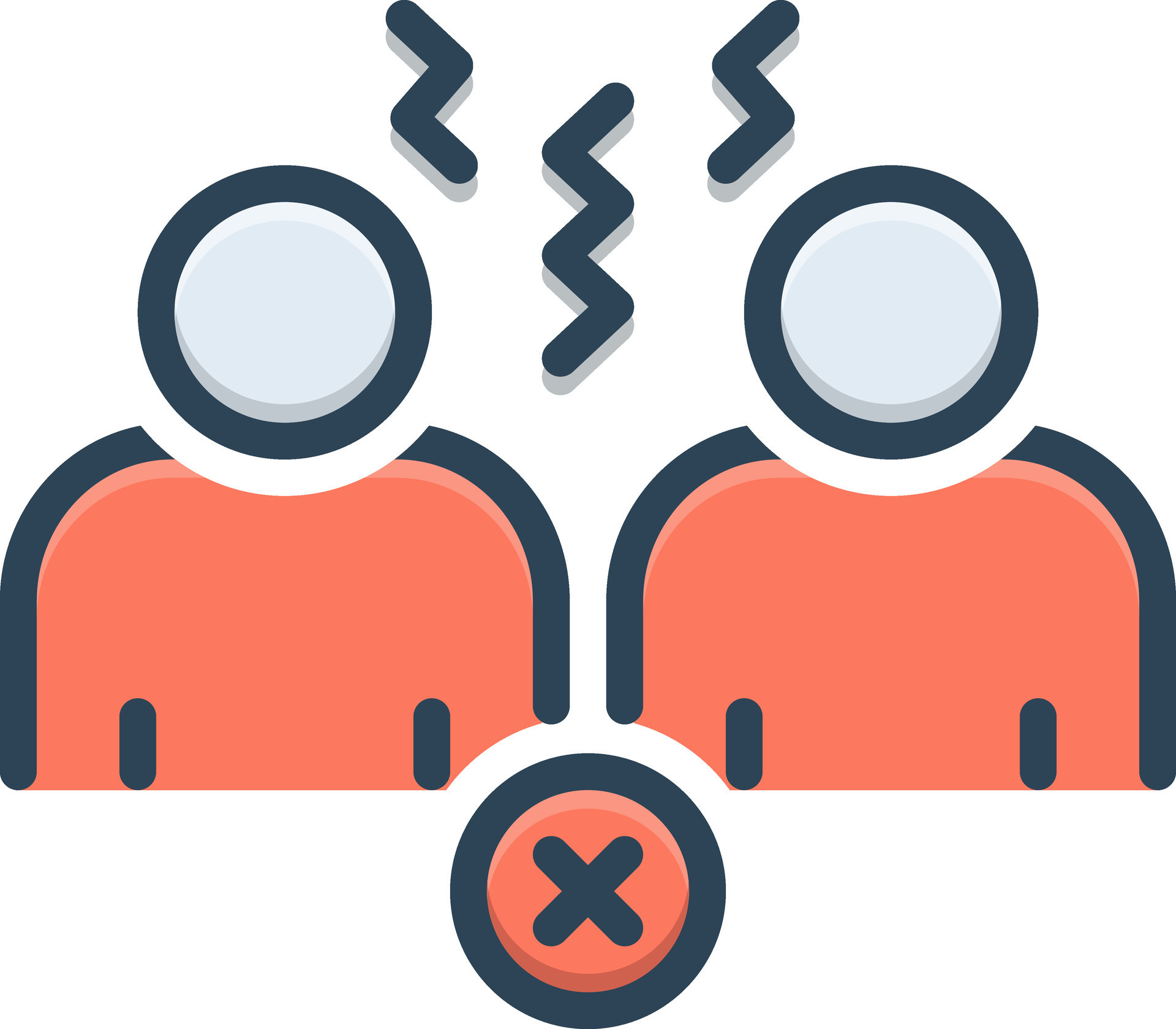 color icon for incompatible 25281932 Vector Art at Vecteezy