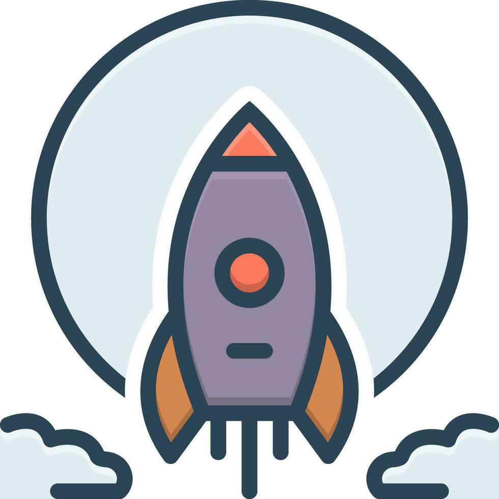 color icon for moonshot 25282207 Vector Art at Vecteezy