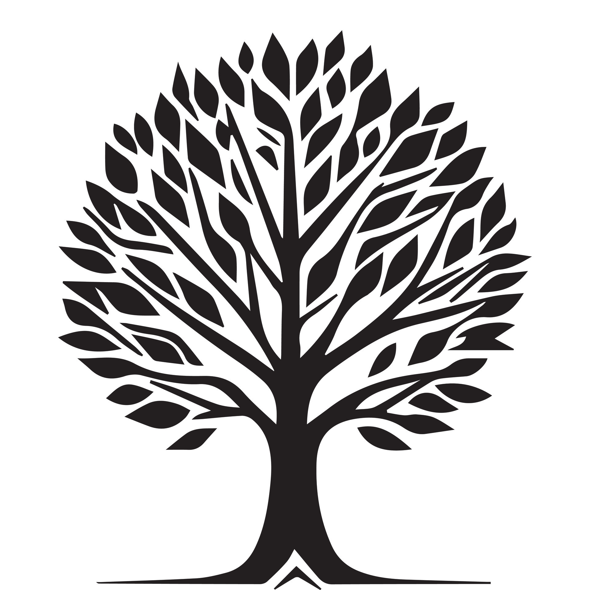 Tree vector Silhouette 25288763 Vector Art at Vecteezy