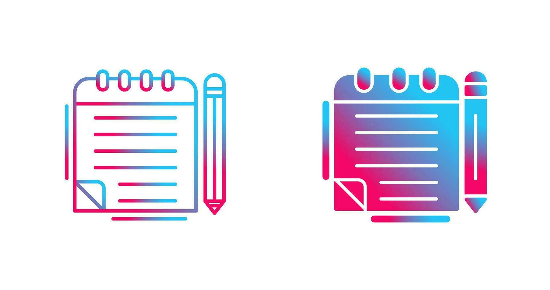 Notepad Vector Icon 25291775 Vector Art At Vecteezy