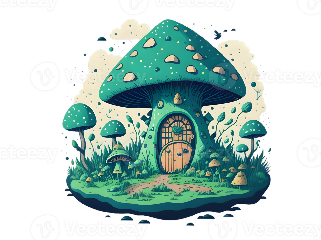 mushroom transparent background, mushroom house t shirt design 25297417 PNG mushroom transparent background, mushroom house t shirt design 25297417 PNG