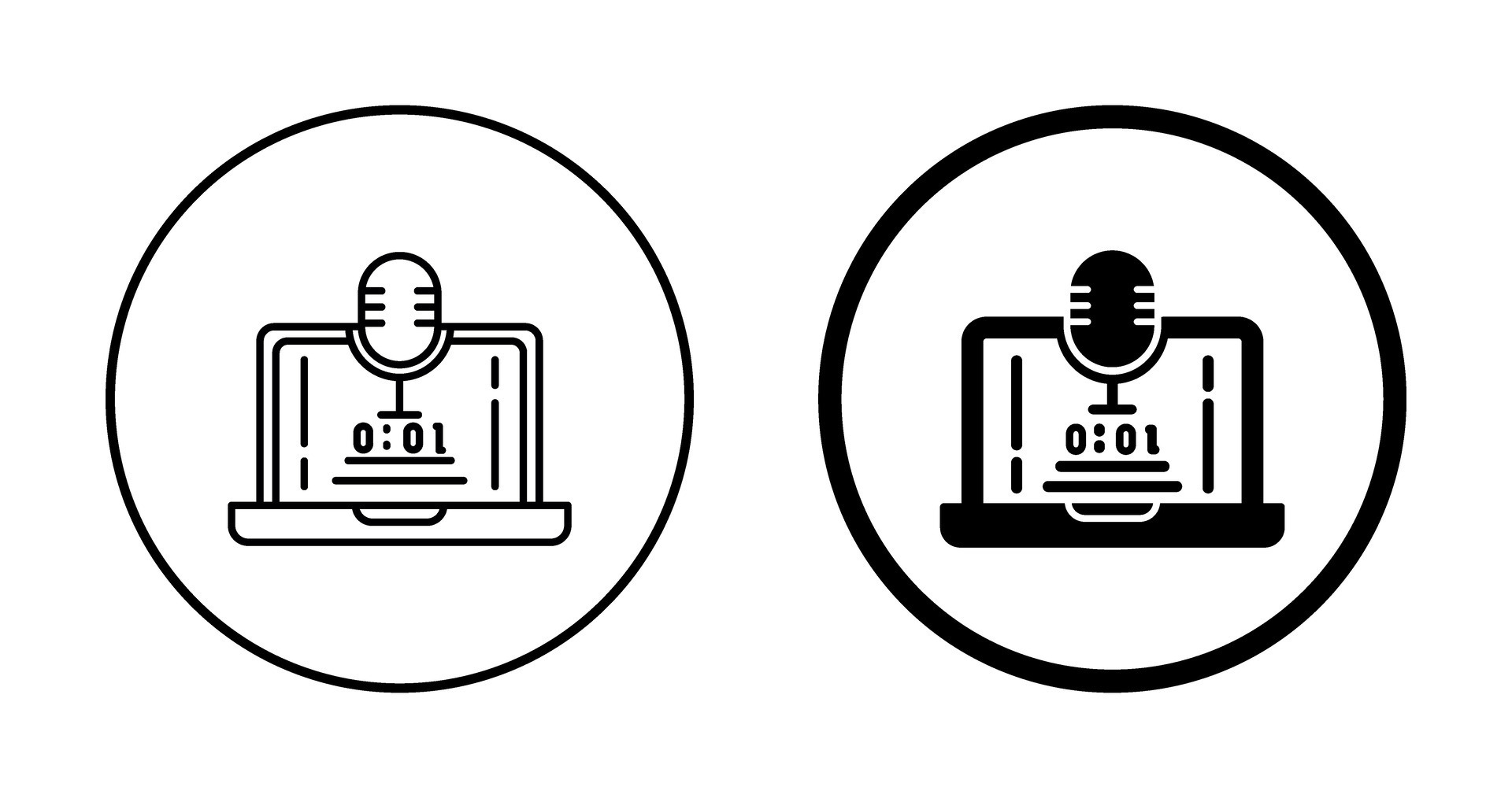 Voice Recorder Vector Icon 25302938 Vector Art at Vecteezy