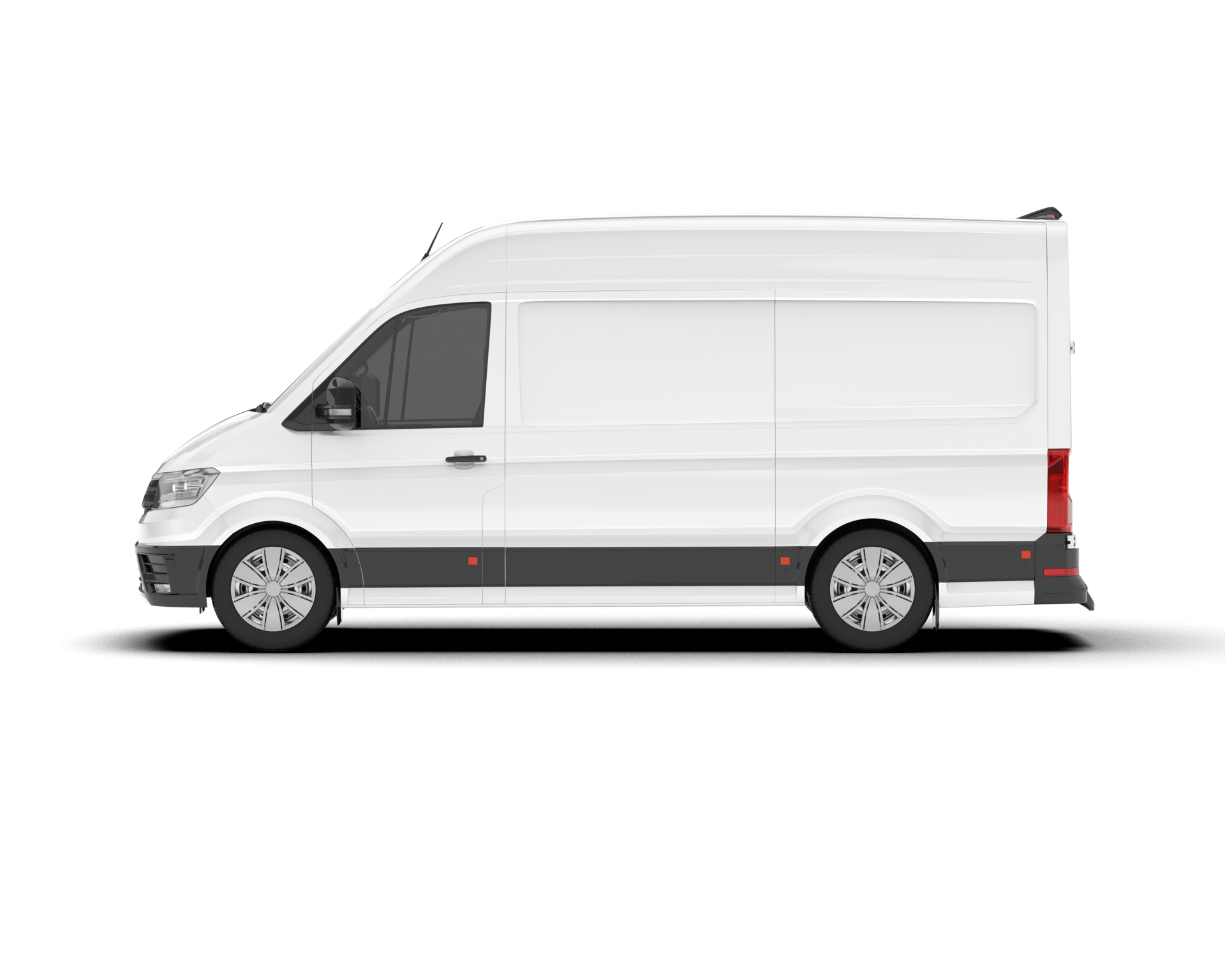 White van on transparent background. 3d rendering - illustration 25312486 PNG