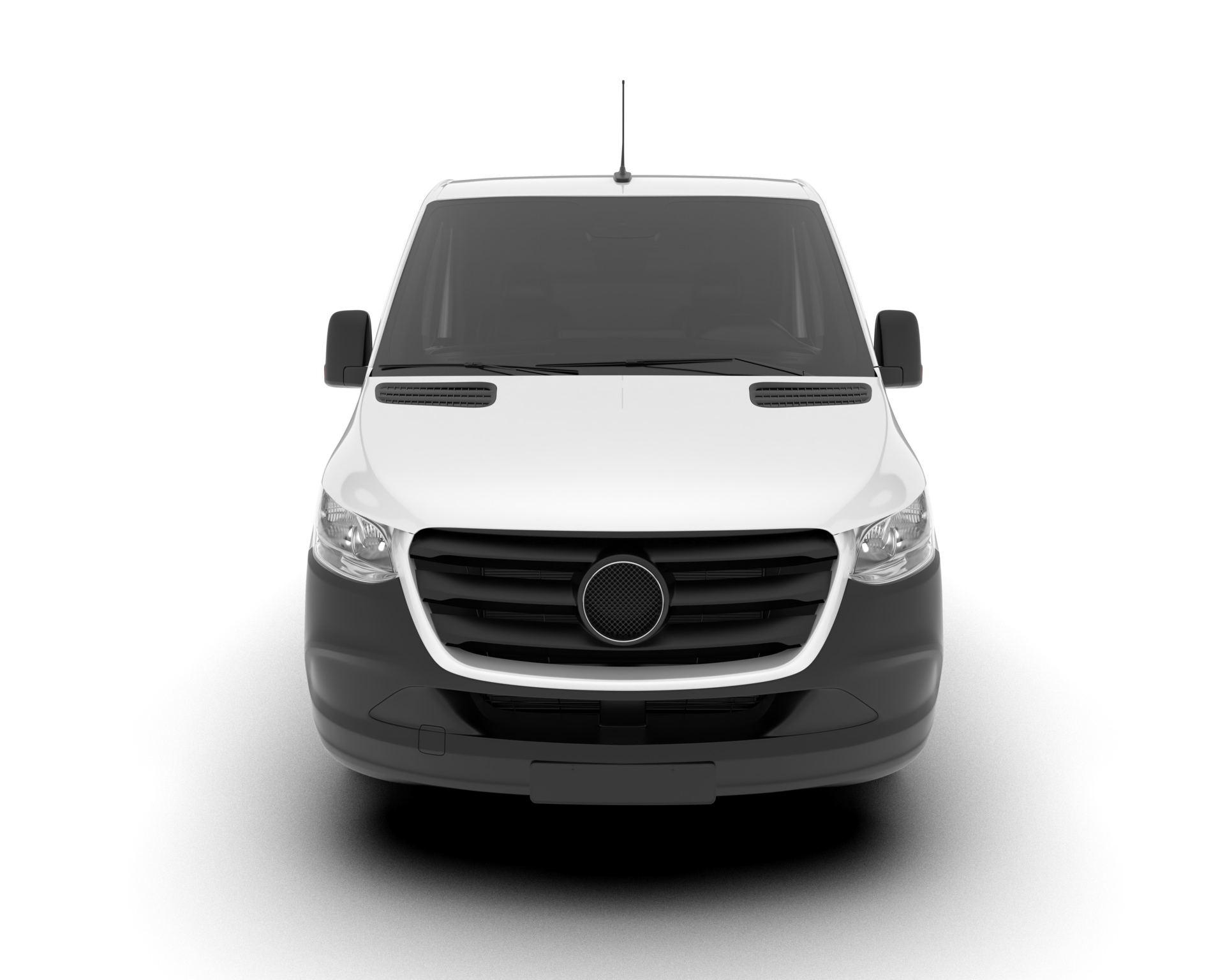 White van on transparent background. 3d rendering - illustration 25312507 PNG