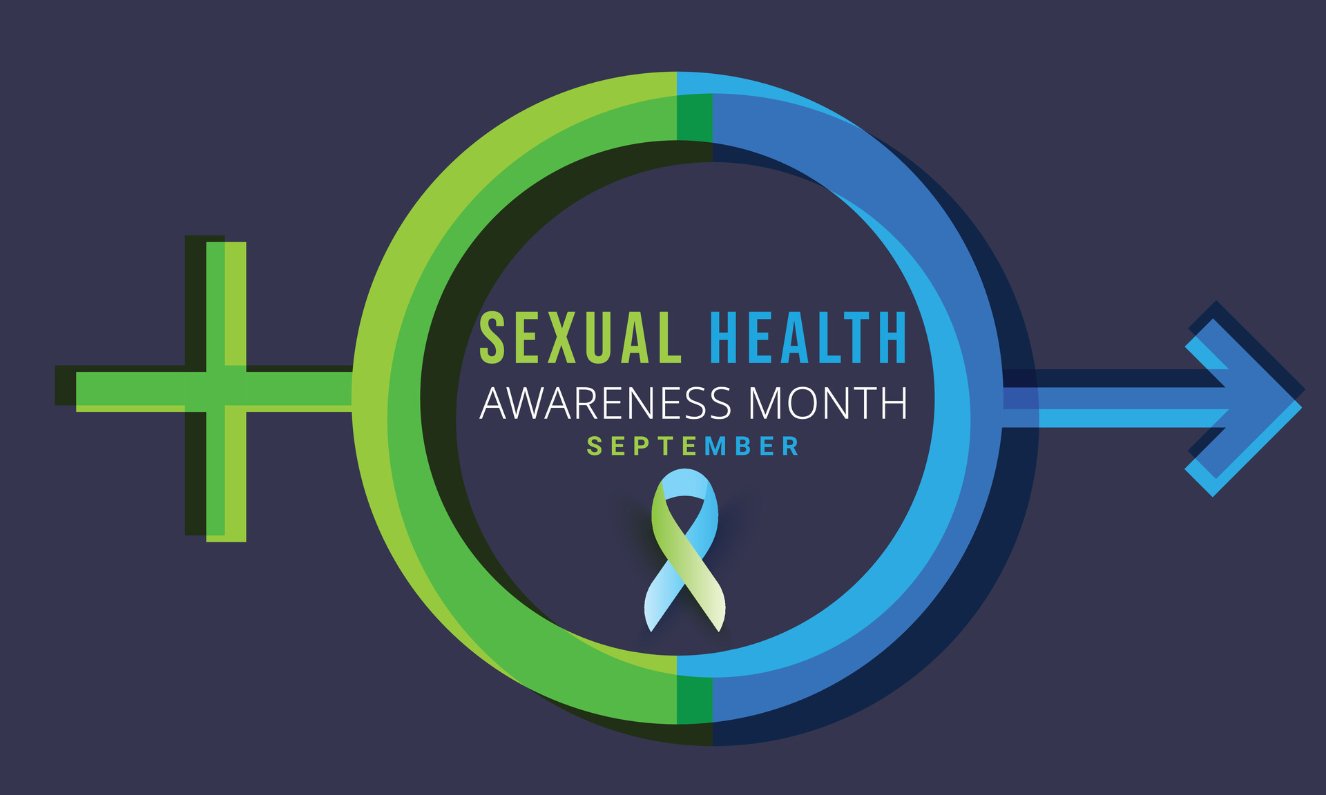 Sexual Health Awareness Month Background Banner Card Poster Template Vector Illustration