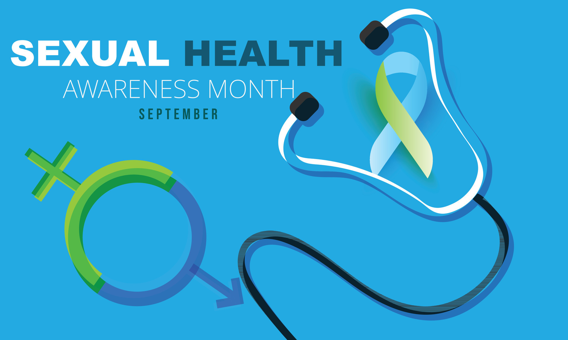 Sexual Health Awareness Month Background Banner Card Poster Template Vector Illustration