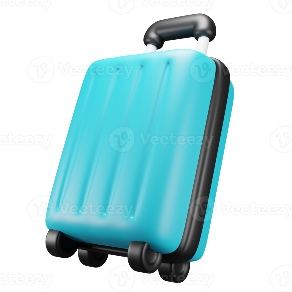 3D render blue suitcase 25313200 PNG 3D render blue suitcase 25313200 PNG