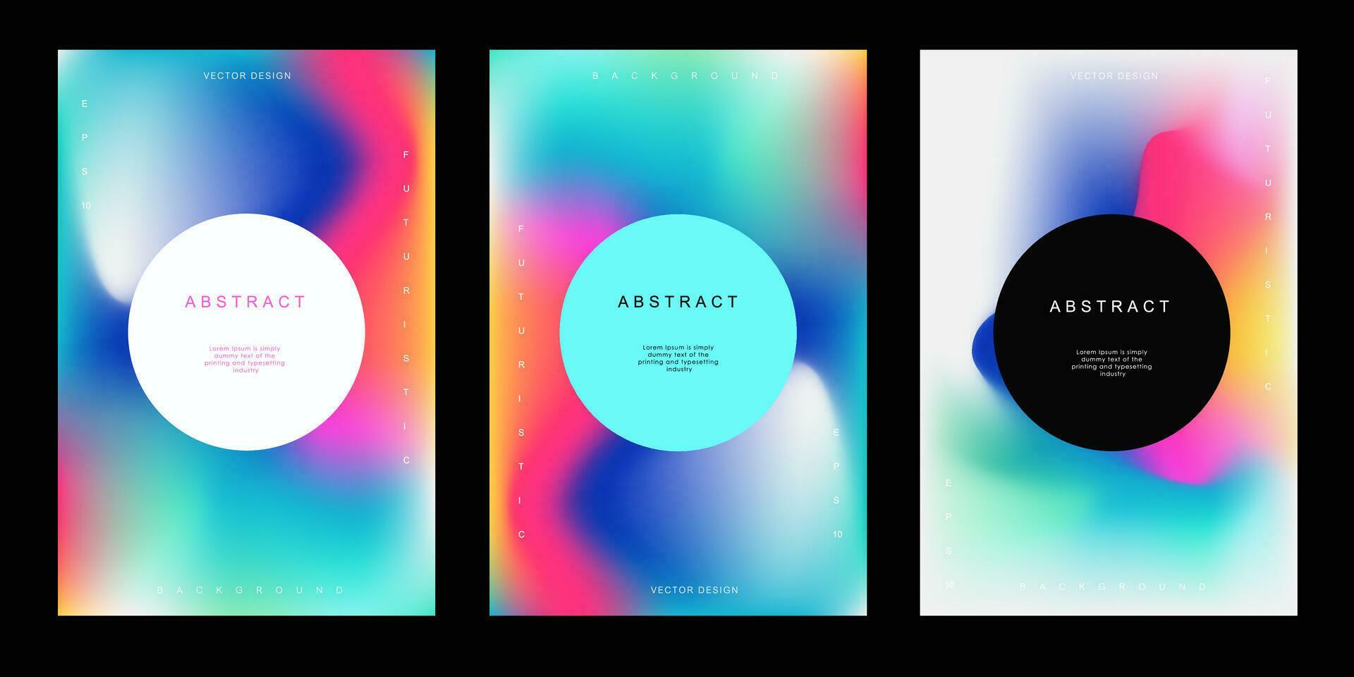 Set Of Creative Covers Or Posters Concept In Modern Minimal Style For Corporate Identity