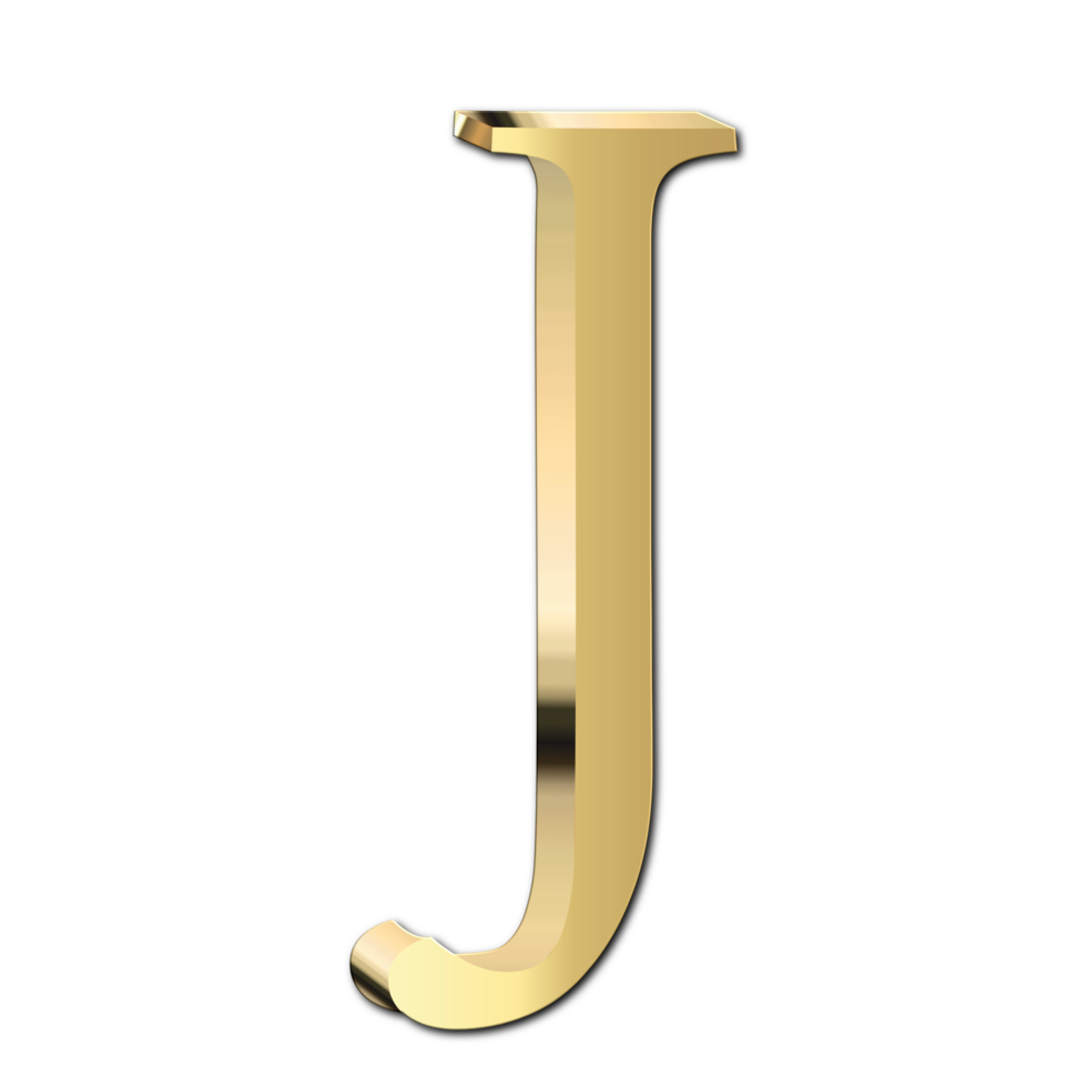 Golden Letter J 25322782 Png