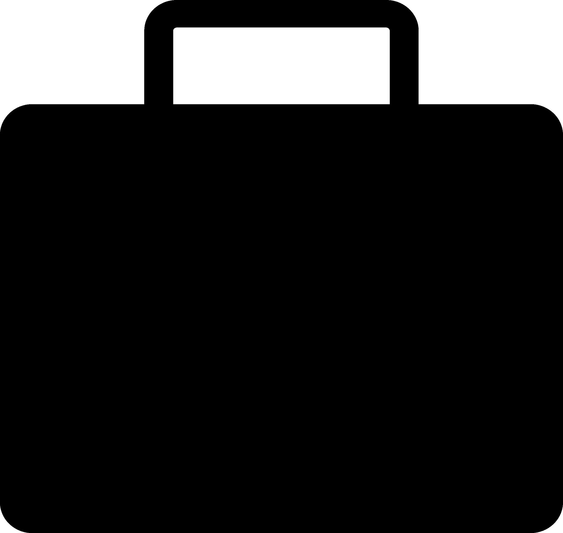 Black Briefcase icon in flat style. 25323413 Vector Art at Vecteezy