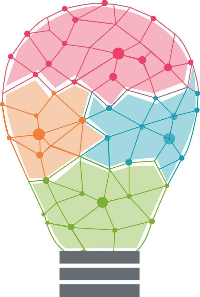 Colorful light bulb for Idea concept. 25324497 Vector Art at Vecteezy