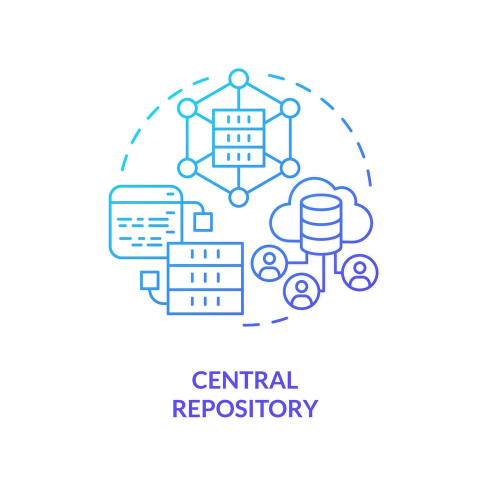 central repositorio azul degradado concepto icono. todas datos ... central repositorio azul degradado concepto icono. todas datos ...