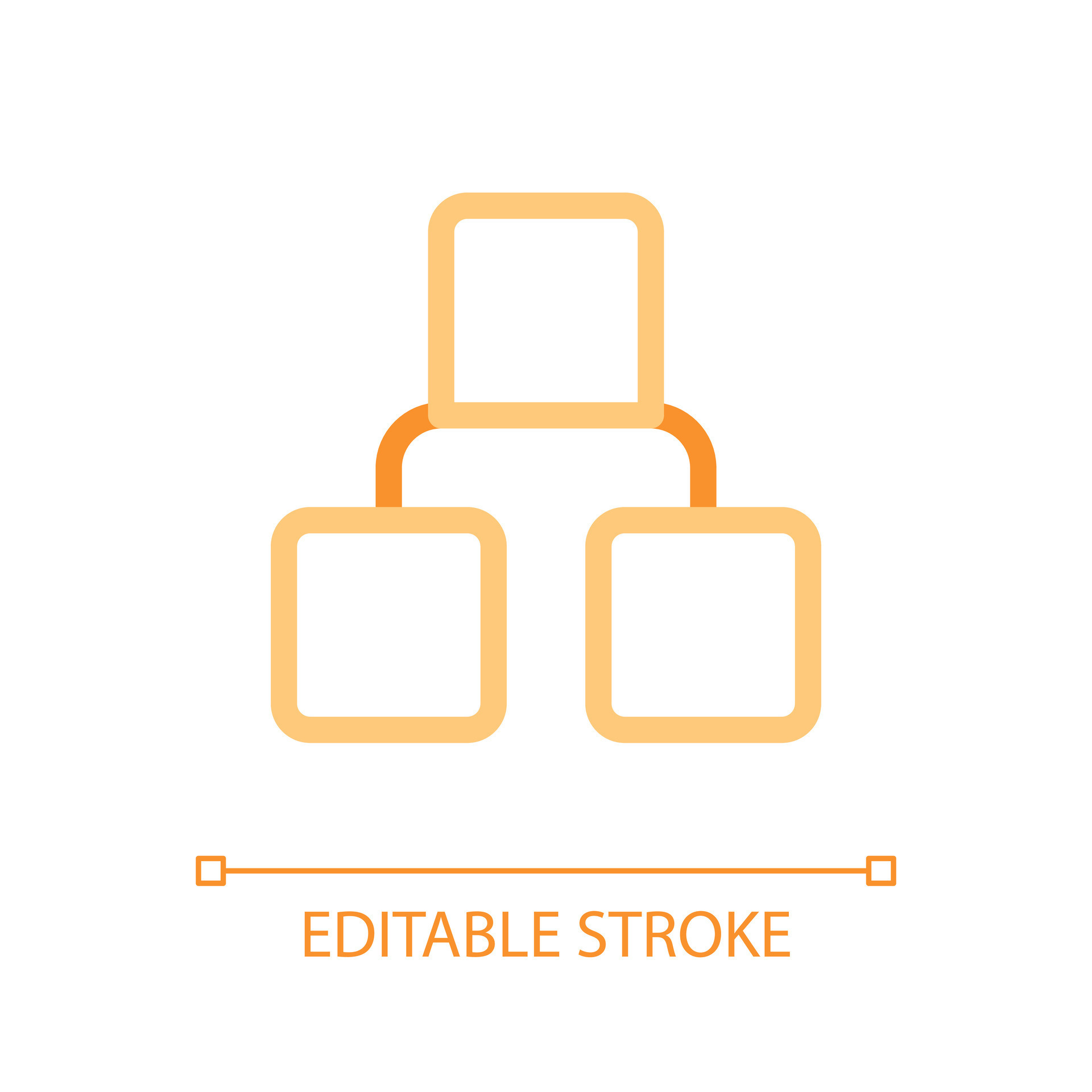 Infographic Blocks Pixel Perfect Color Linear Ui Icon Visual Materials