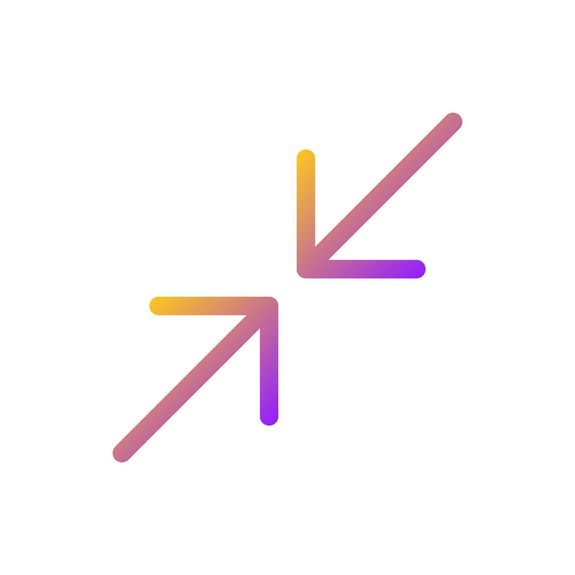 Screen minimizing pixel perfect gradient linear ui icon. Multimedia player control. Digital ...