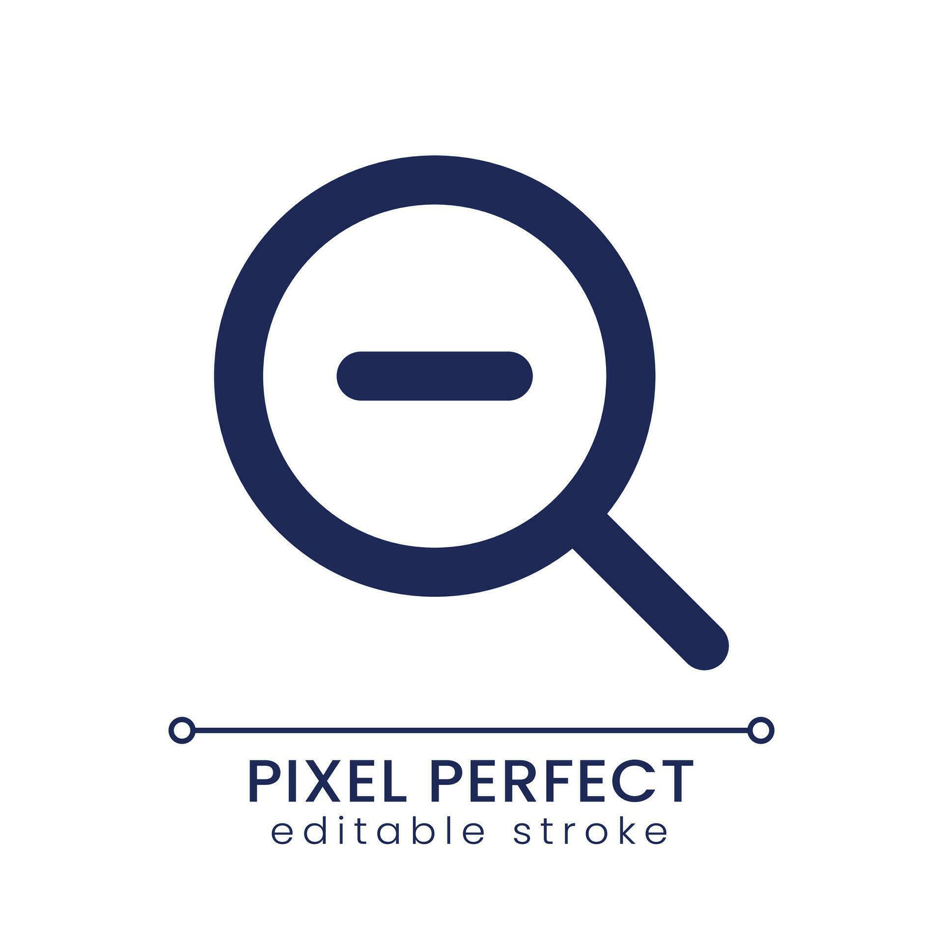 Zoom out transition pixel perfect linear ui icon. Video editing menu ...
