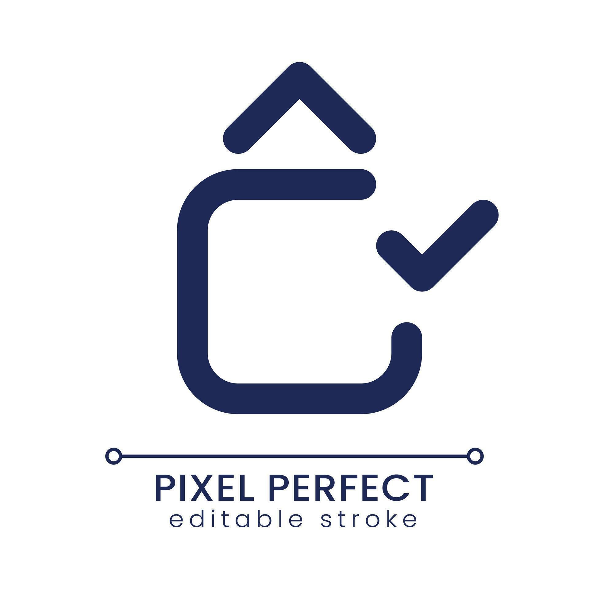 Jump animation applying pixel perfect linear ui icon. Add video effect. Accept footage changes ...