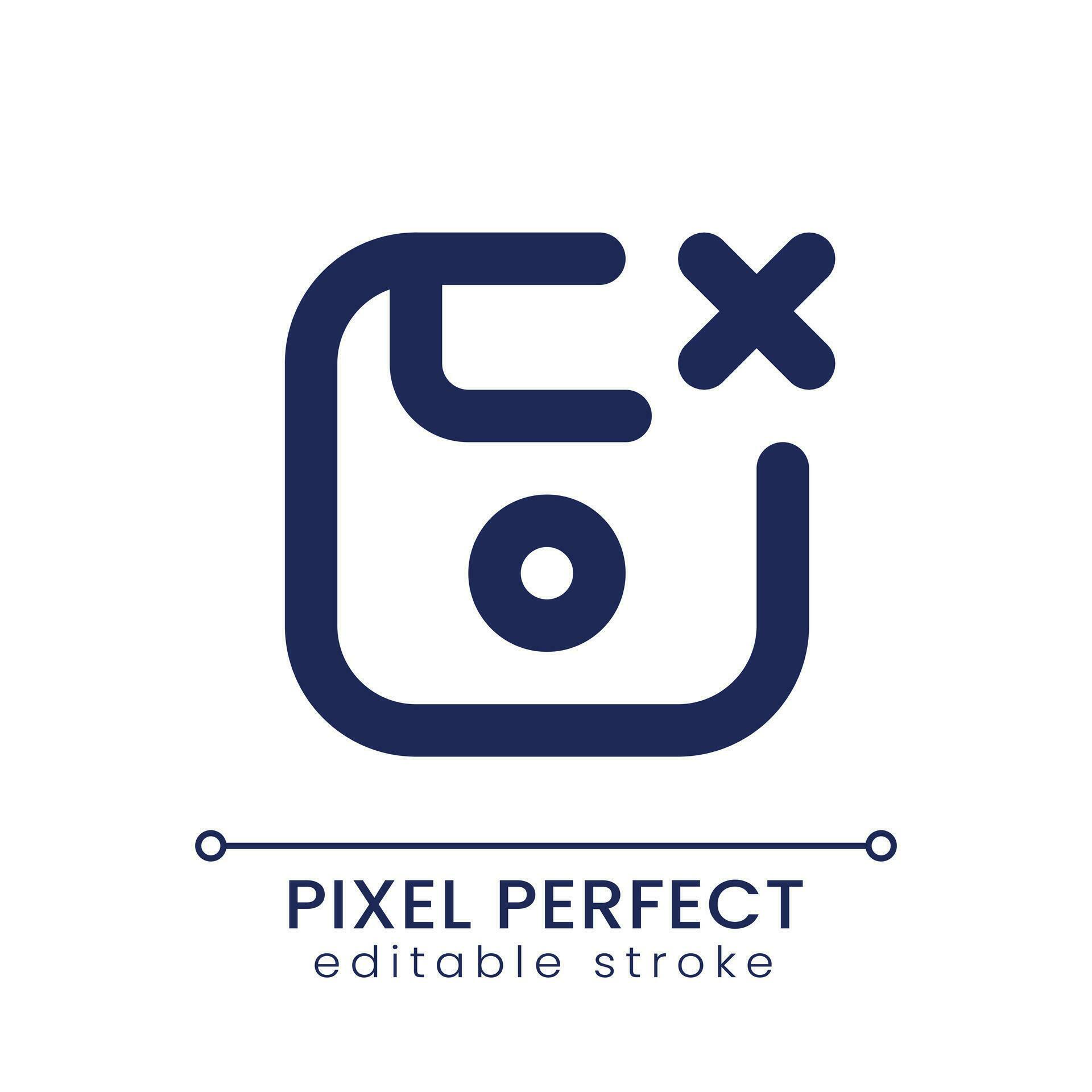 Cancel Saving Pixel Perfect Linear Ui Icon Information Record Mistake
