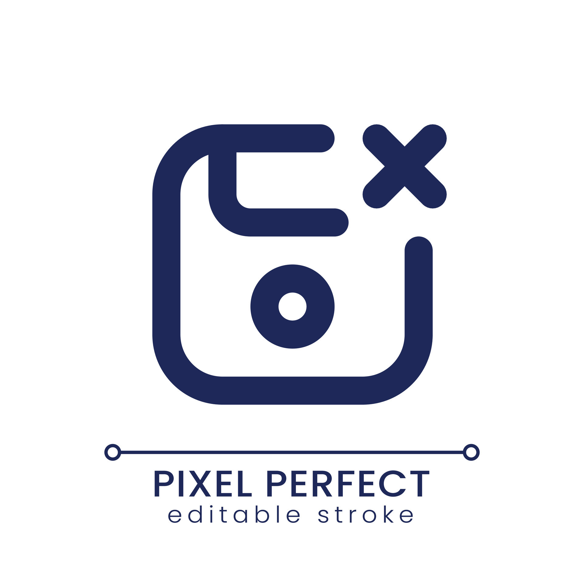 Cancel Saving Pixel Perfect Linear Ui Icon Information Record Mistake Unsuccessful Process