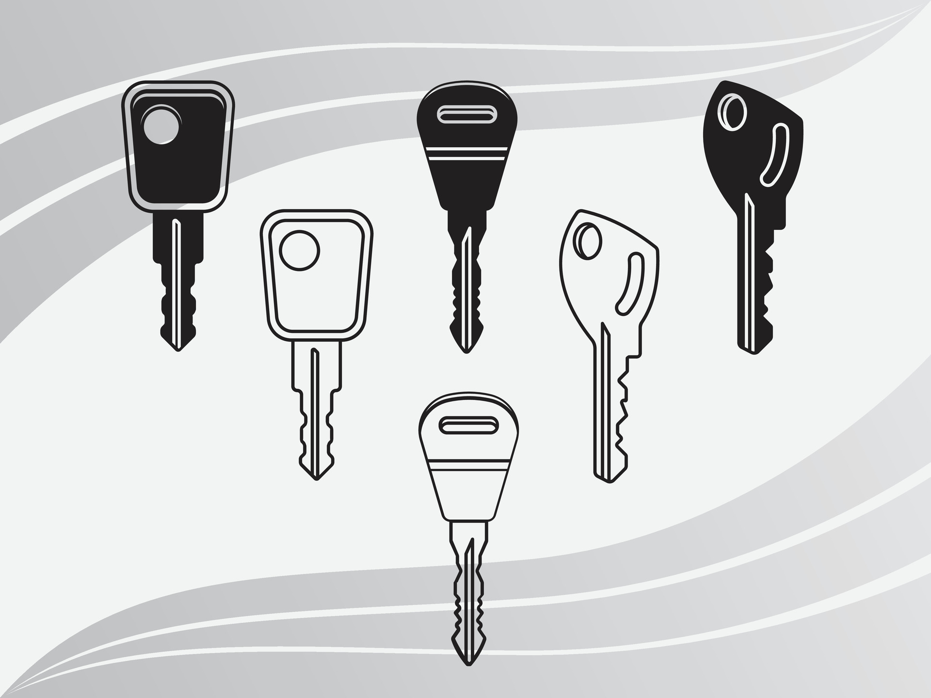 Key, keys cut files, keys clip art, printable keys, keys eps, keys vector, keys silhouette,Key ...