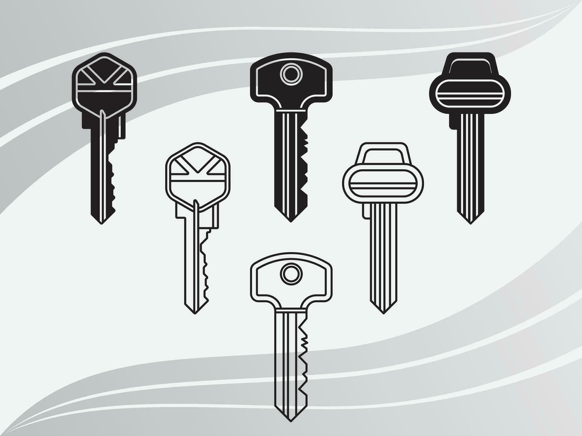Key, keys cut files, keys clip art, printable keys, keys eps, keys ...