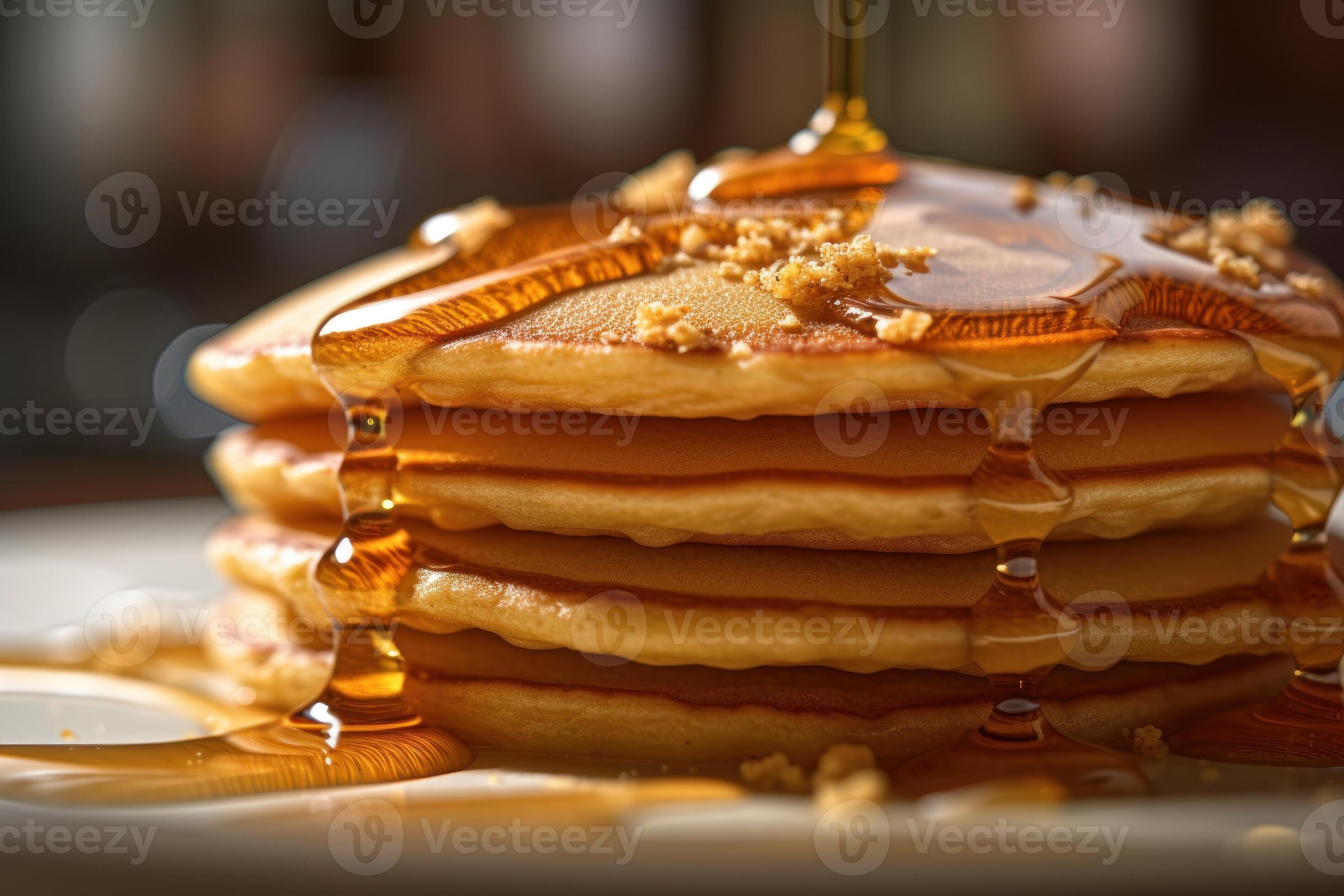 stock photo of pancake with honey glaze food photography Generative AI 25338161 Stock Photo at ...