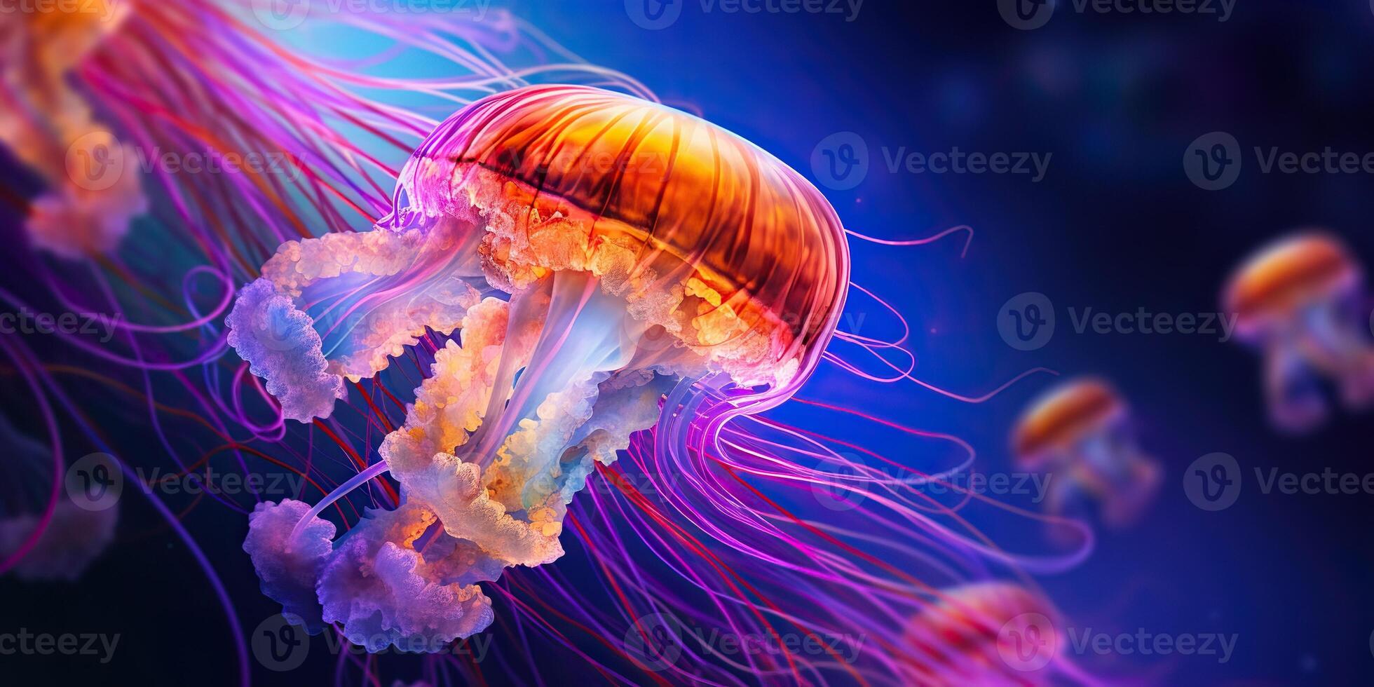 Sea underwater jelly fish jellyfish meduza. Graphic Art 25338642 Stock Photo at Vecteezy