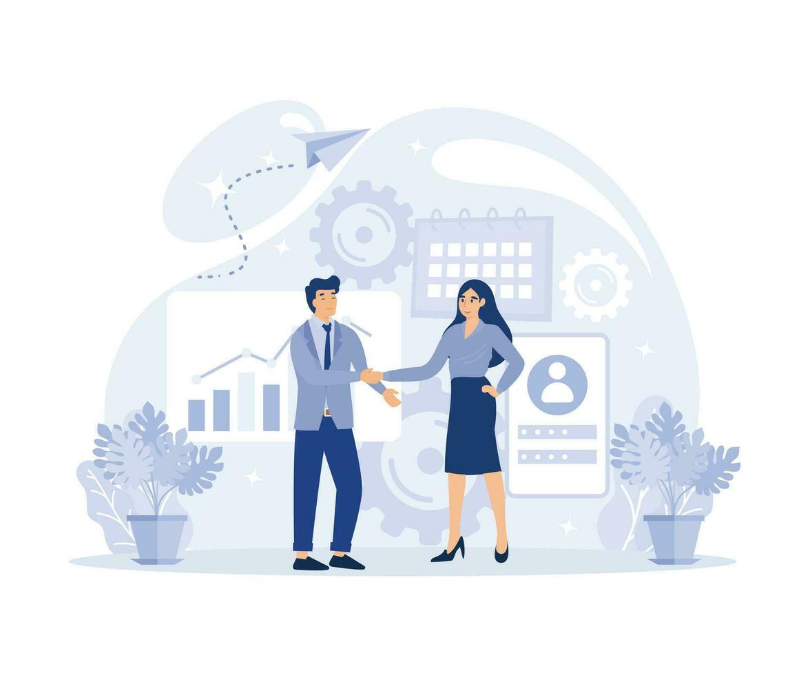 Customer relationship management concept, CRM system, company ... Customer relationship management concept, CRM system, company ...