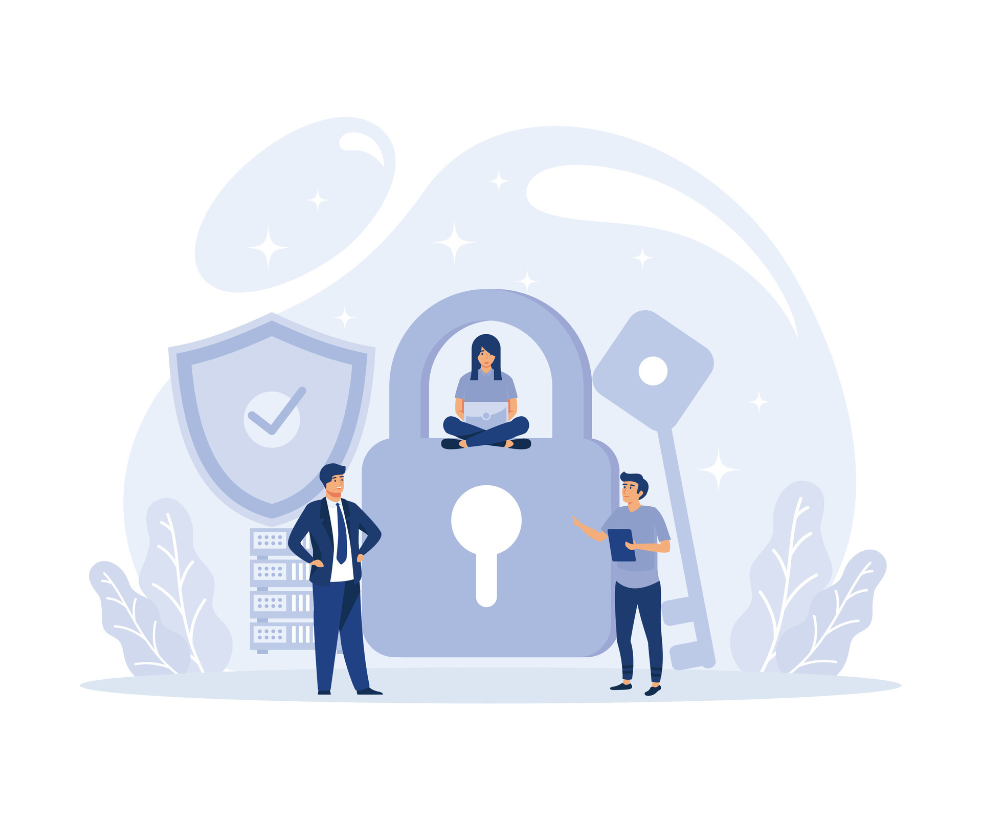 Hacker Attack Concept Database Security Phishing Hackers Stealing